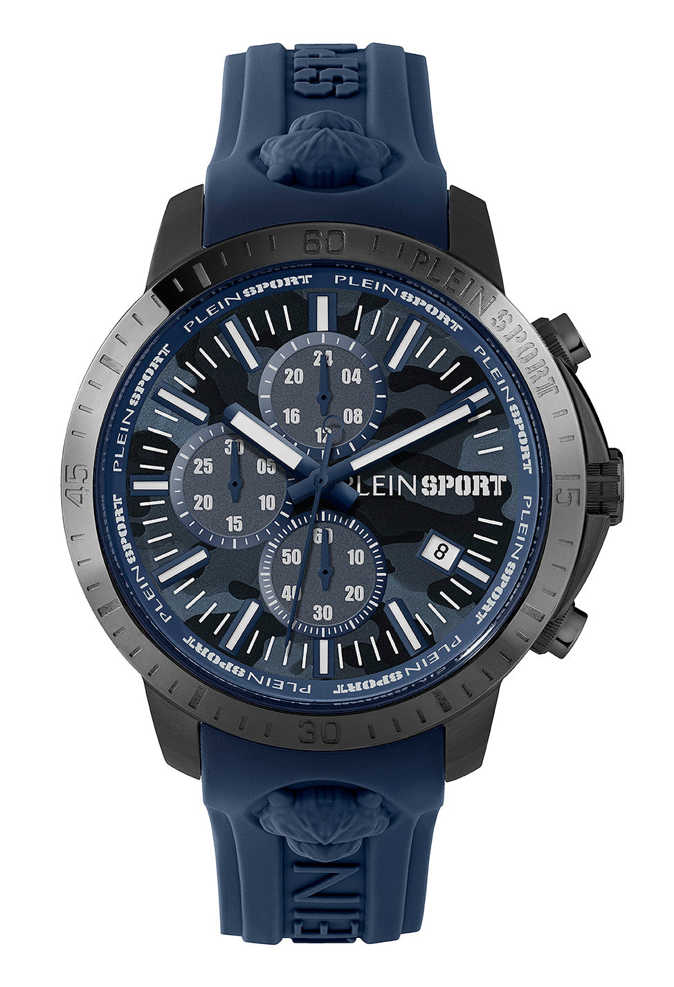 Plein Sport Plein Gain Blue Round Quartz Men Watch - PSCBA0423 - At ...