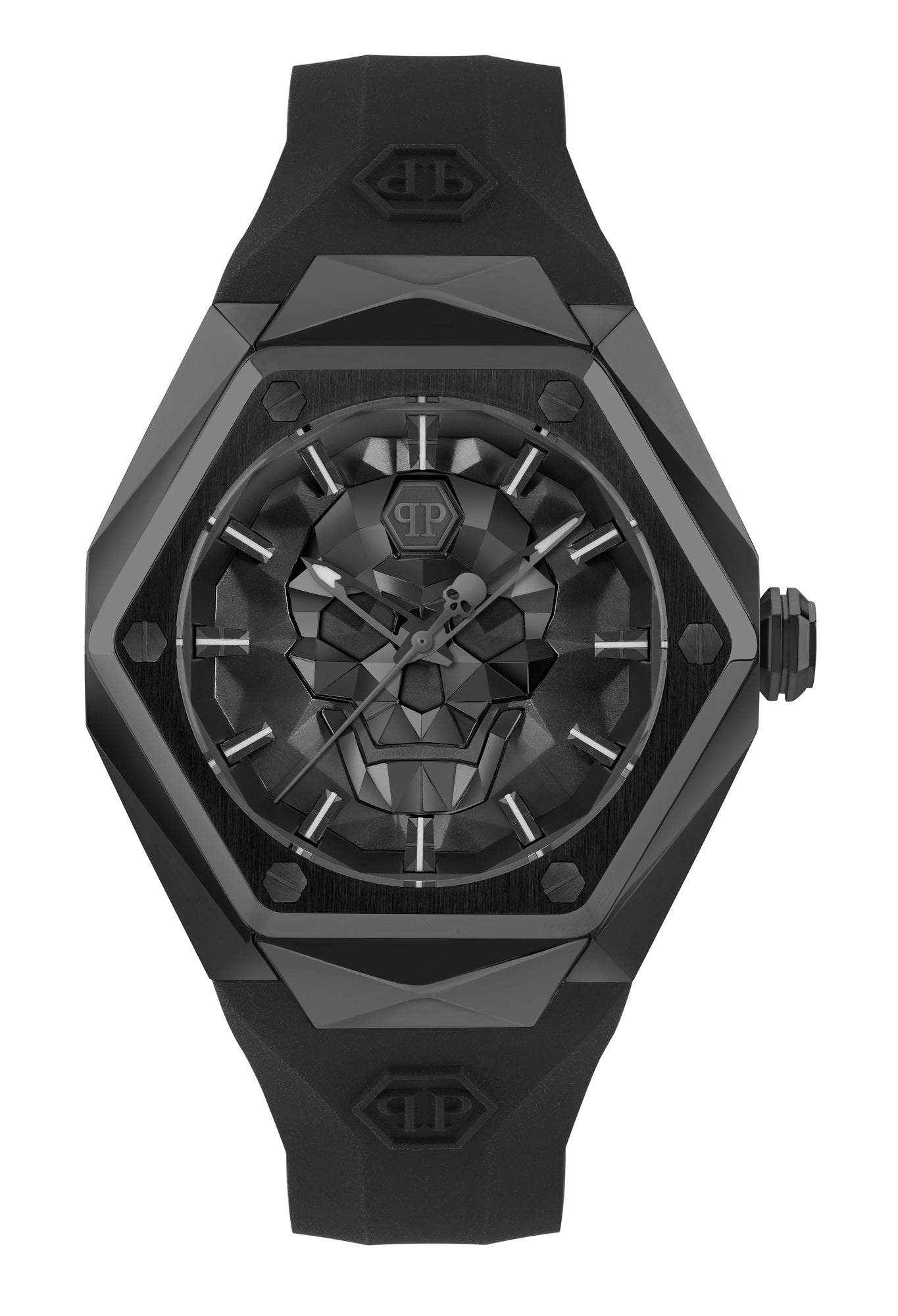Philipp Plein Black Hexagon Dial Quartz Analog Men Watch - PWPWA0324 ...