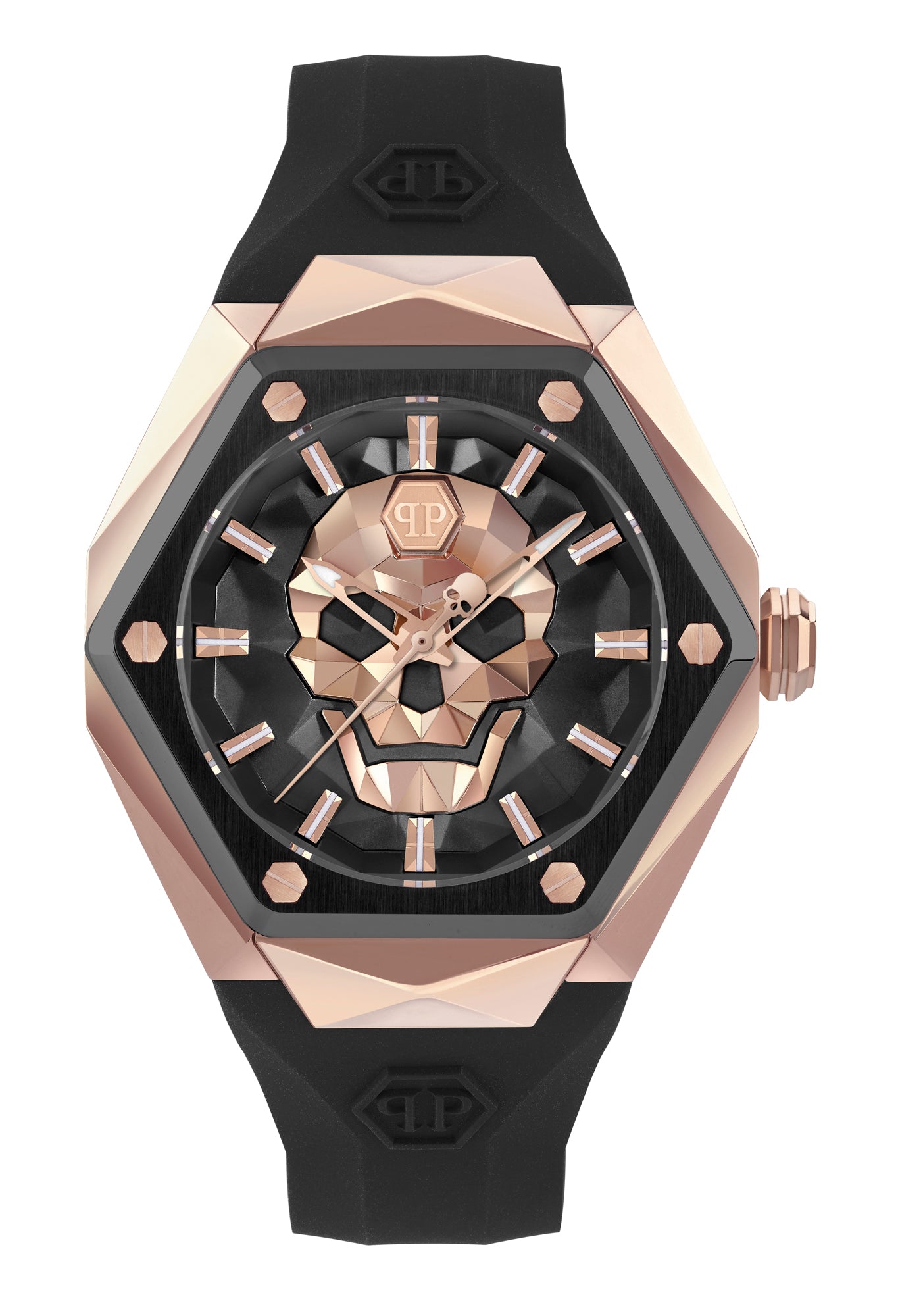 Philipp Plein Black Hexagon Dial Quartz Analog Men Watch - PWPWA0224 ...