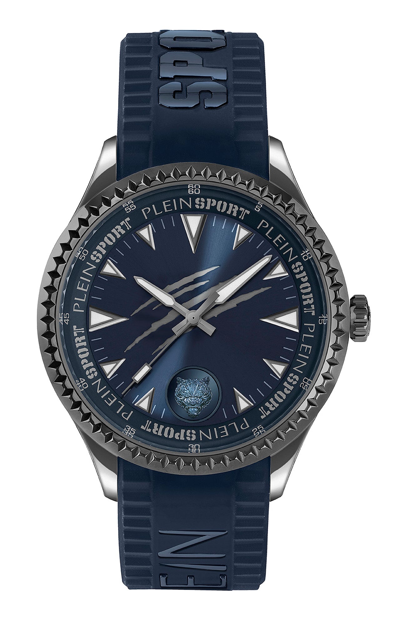 Plein Sport Lineman Blue Round Quartz Men Watch - PS5BA0524 - At JUST ...