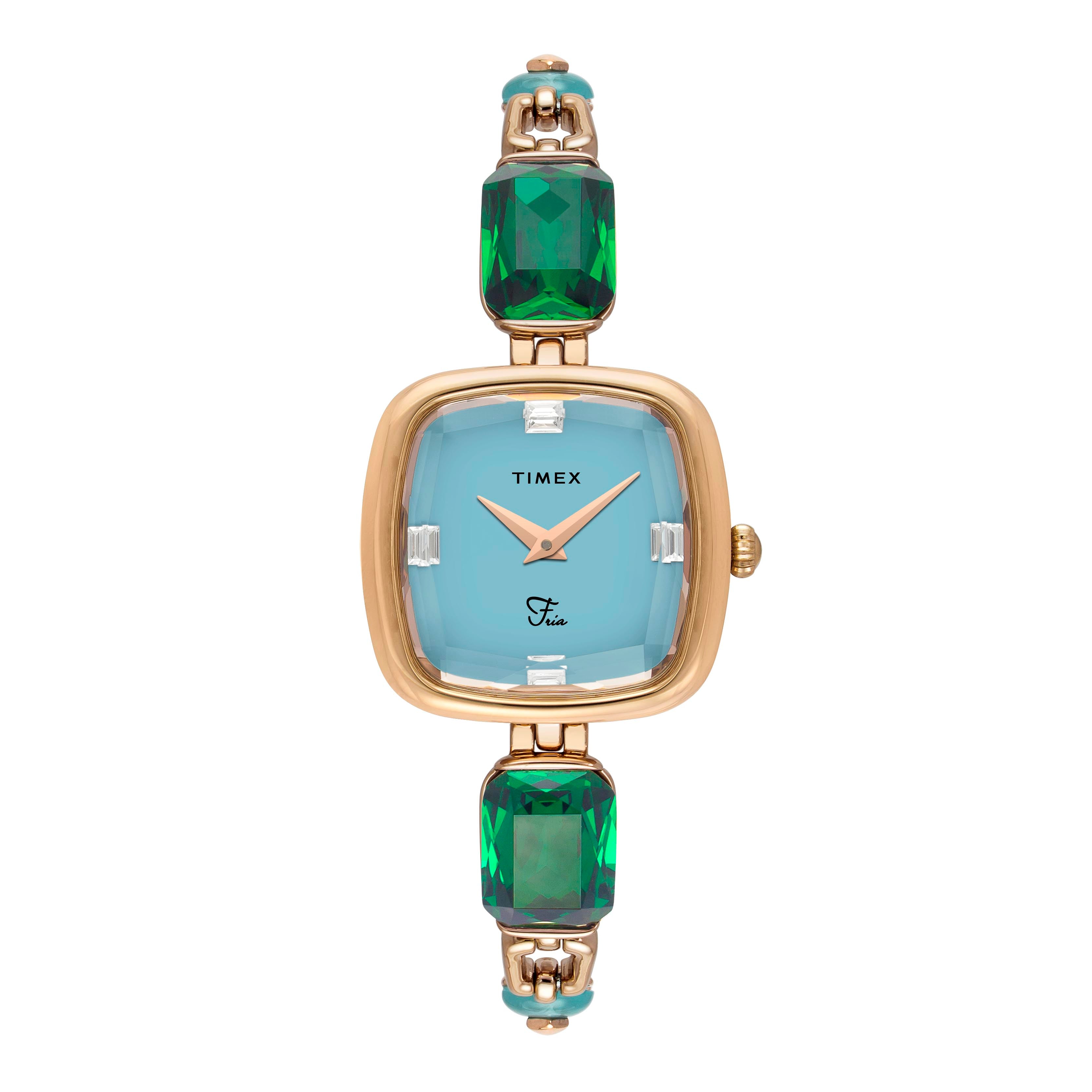 Timex Fria Square 21mm Blue Dial Analog Women Watch - TWEL21201 ...