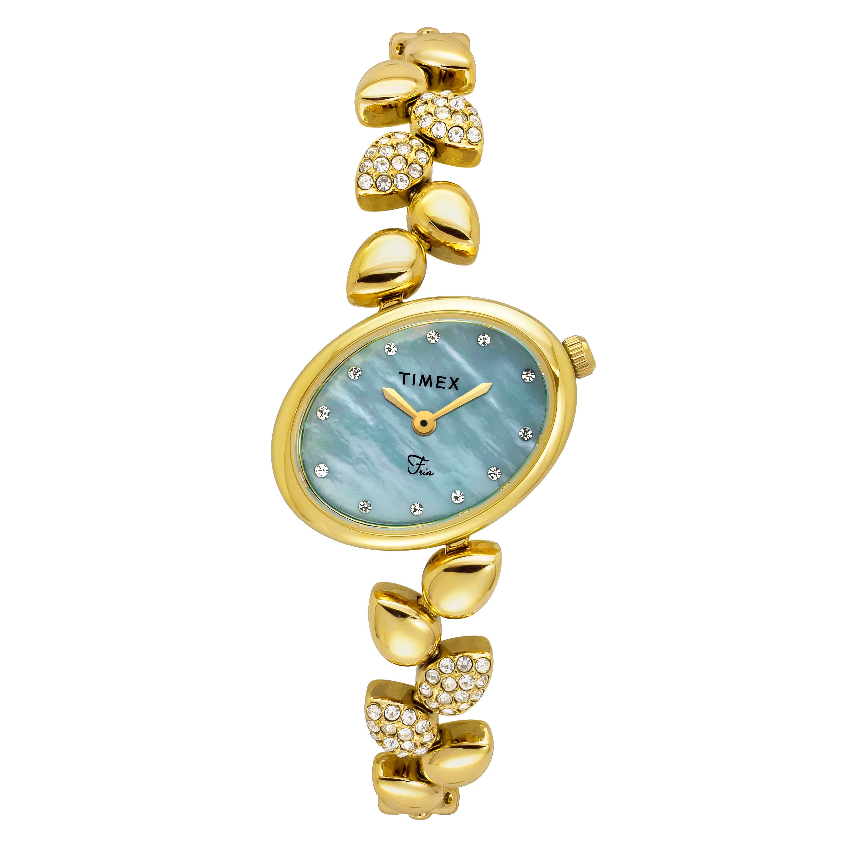 Timex Fria Oval 21mm Blue Dial Analog Women Watch - TWEL21301 ...