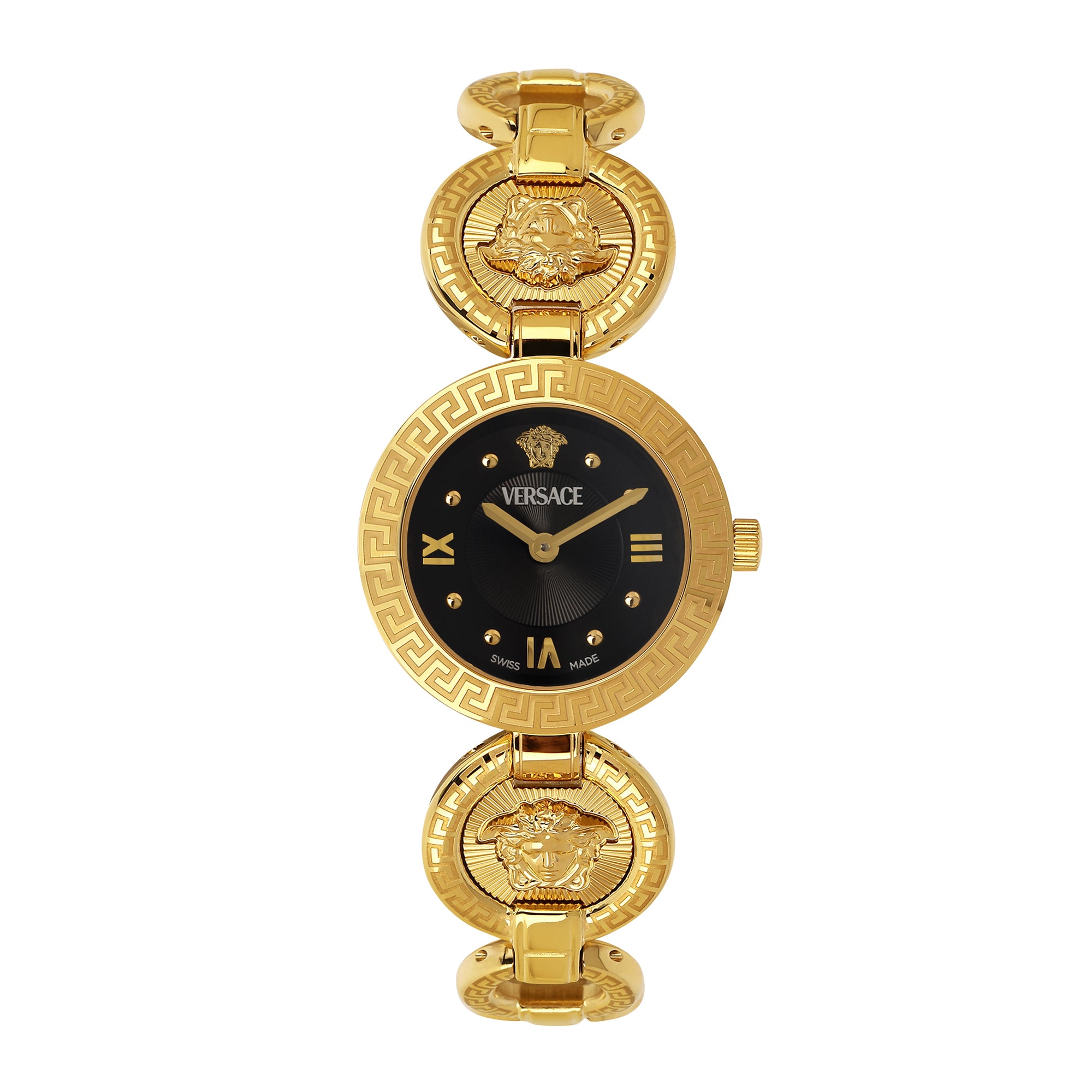 Versace Greca Jewel Black Round Quartz Women Watch - VEWCA0624 - At ...