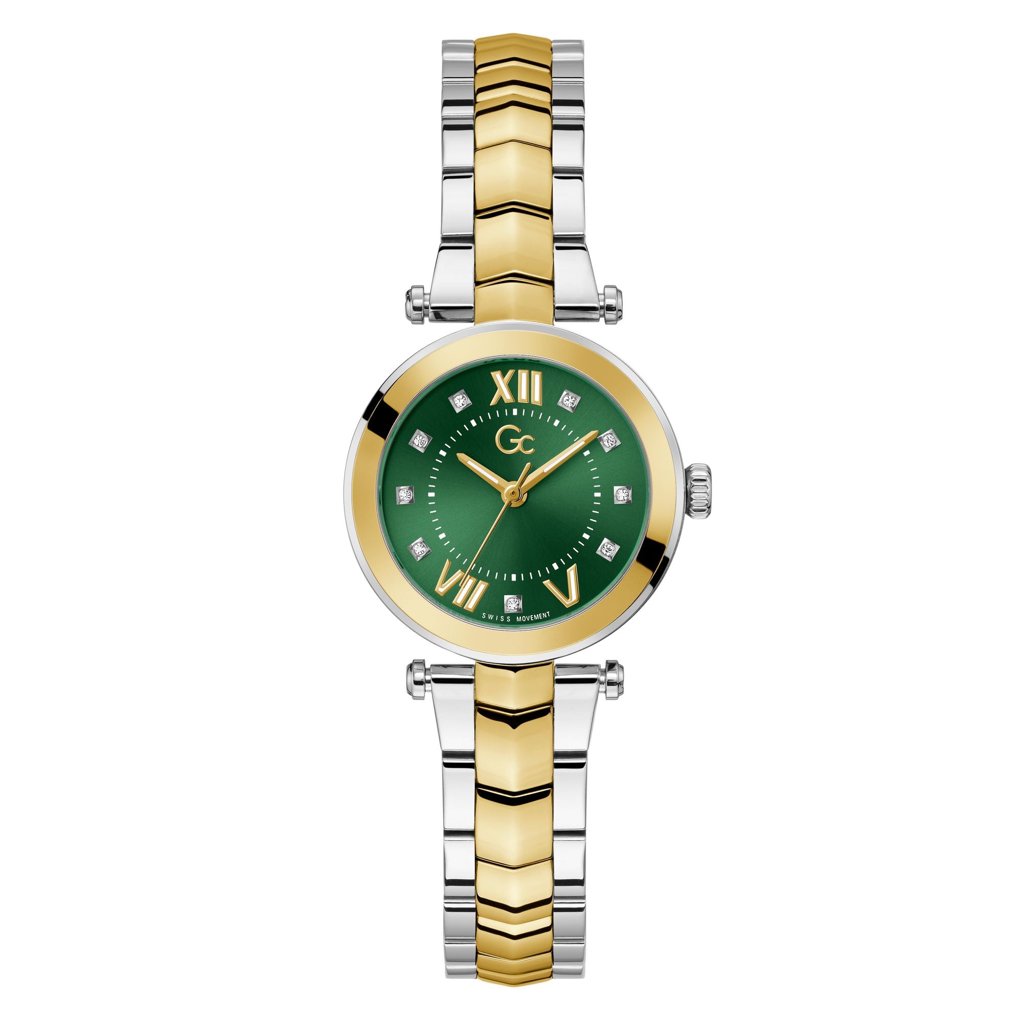 Gc Illusion Green Round Quartz Women Watch - Y93007L9 - At JUST WATCHES