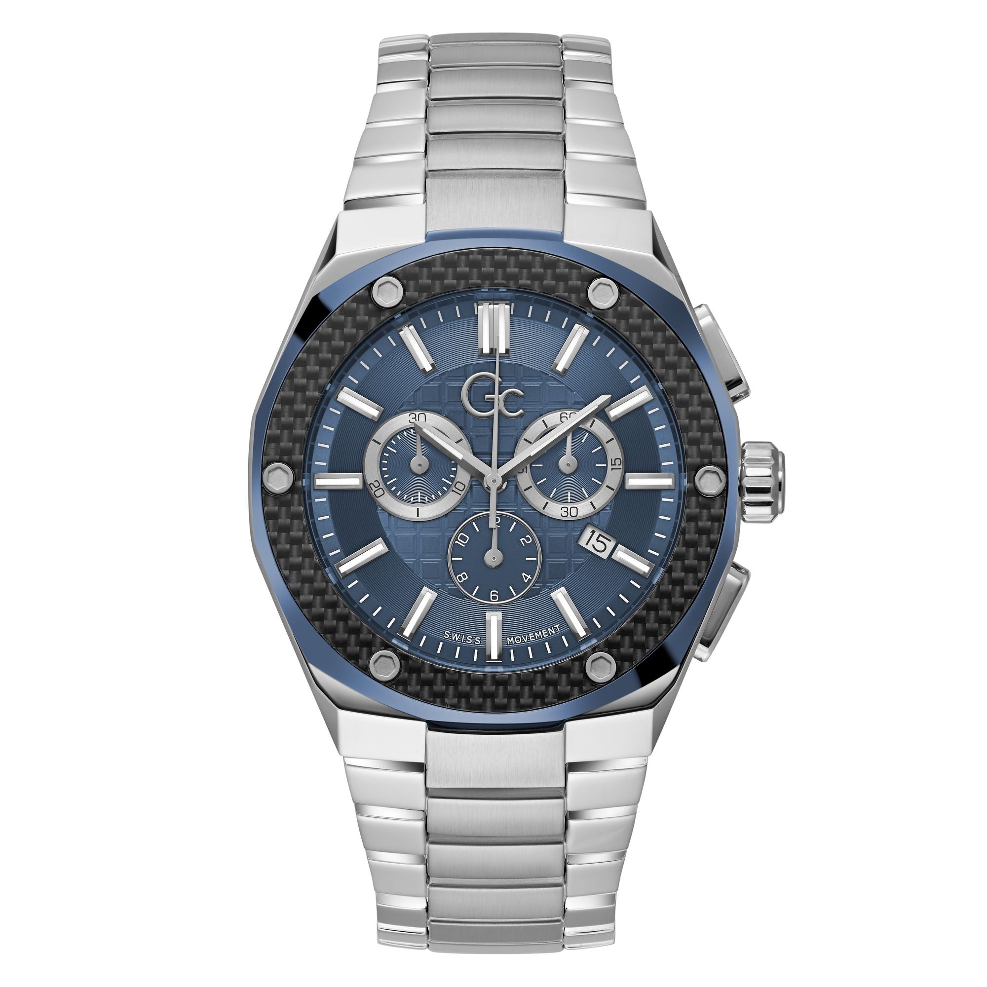 GC Blue Round Dial Analog Men's Watch - Z37001G7MF - Z37001G7MF - At ...