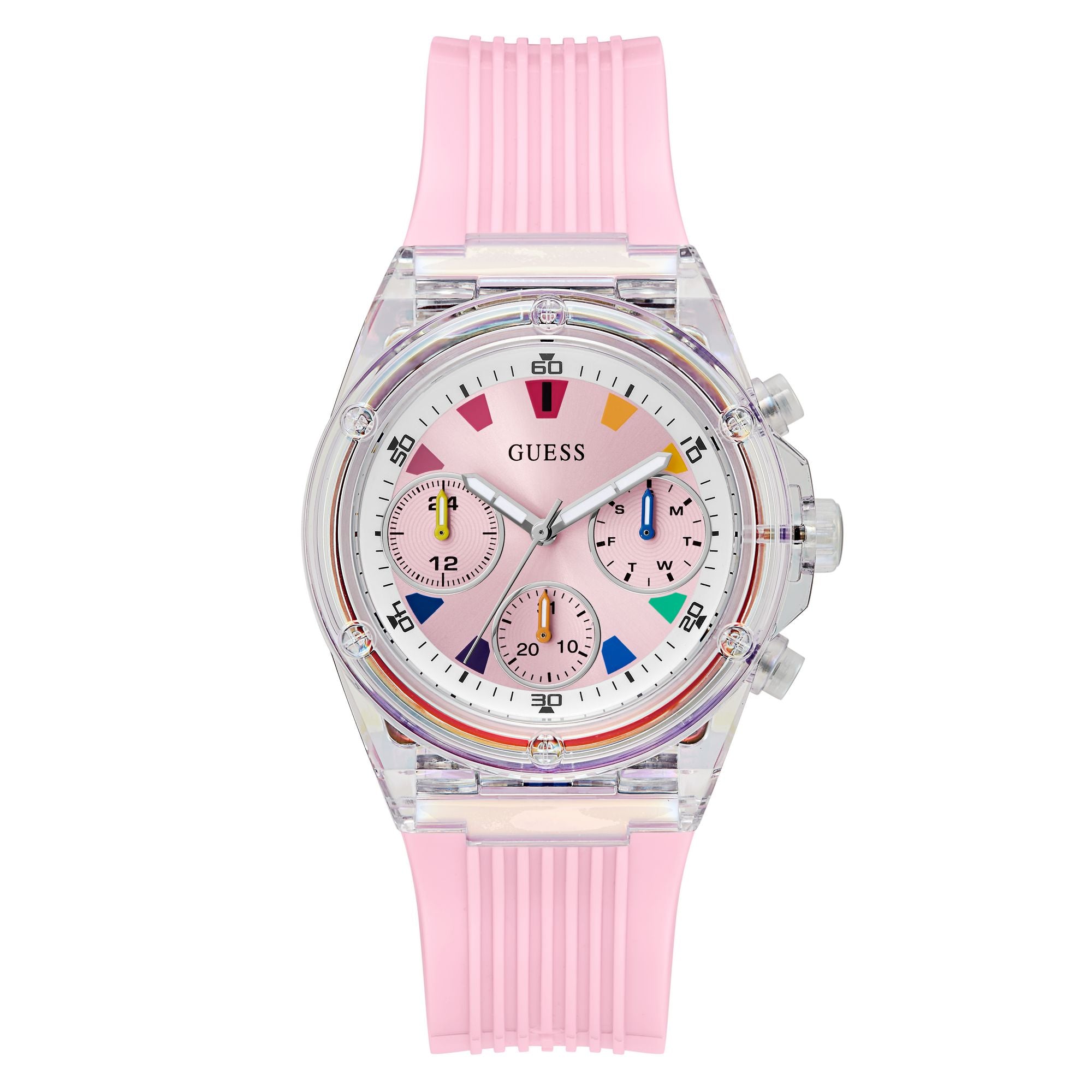 GUESS Pink Round Dial Analog Women's Watch - GW0438L7 - GW0438L7 - At ...