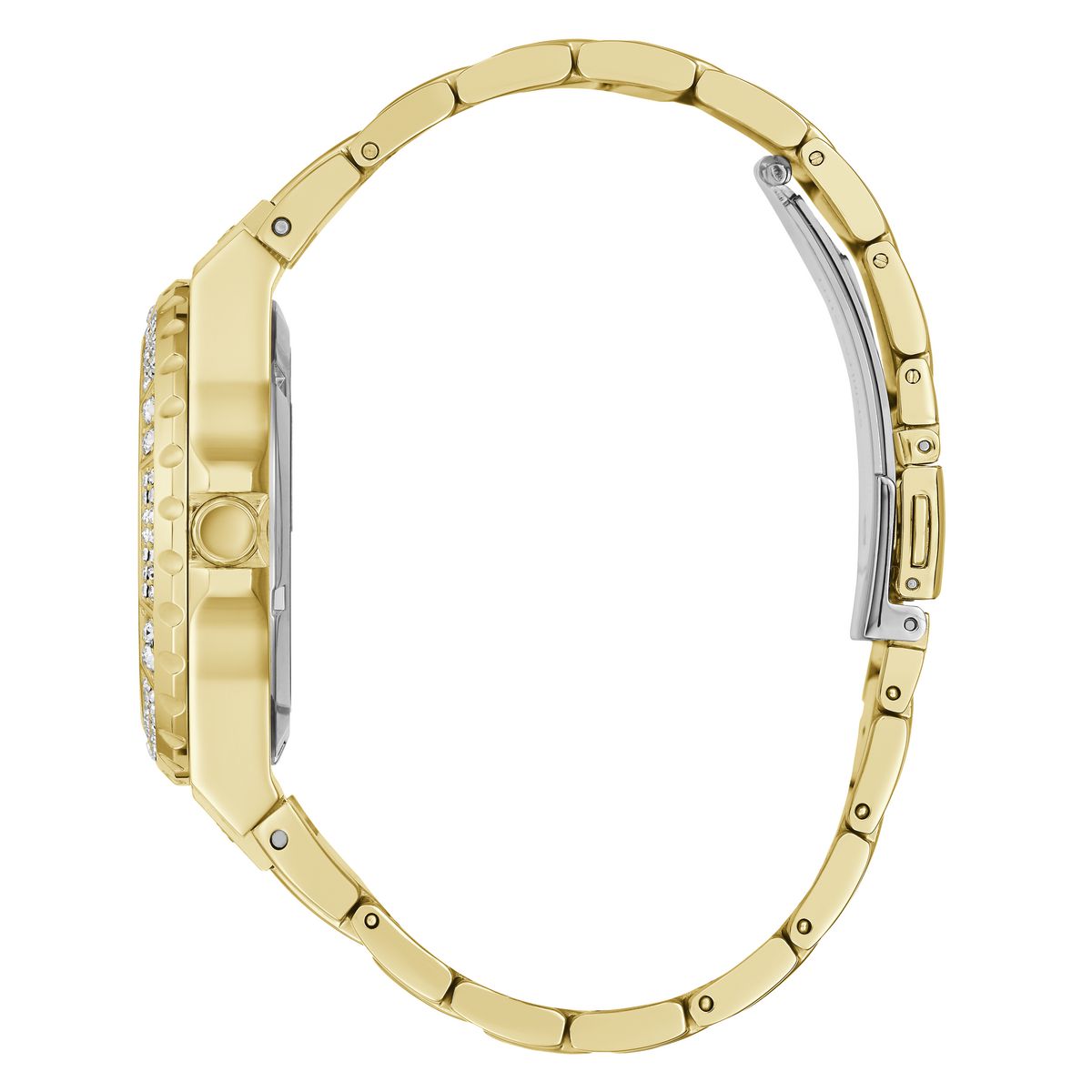 Guess Women Champagne Round Dial Analog Watch - GW0302L2 At Just Watches