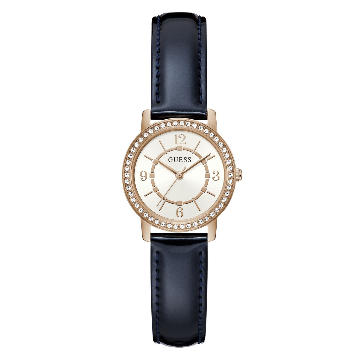 Guess Leather White Round Dial Quartz Analog Women Watch - GW0533L4 ...