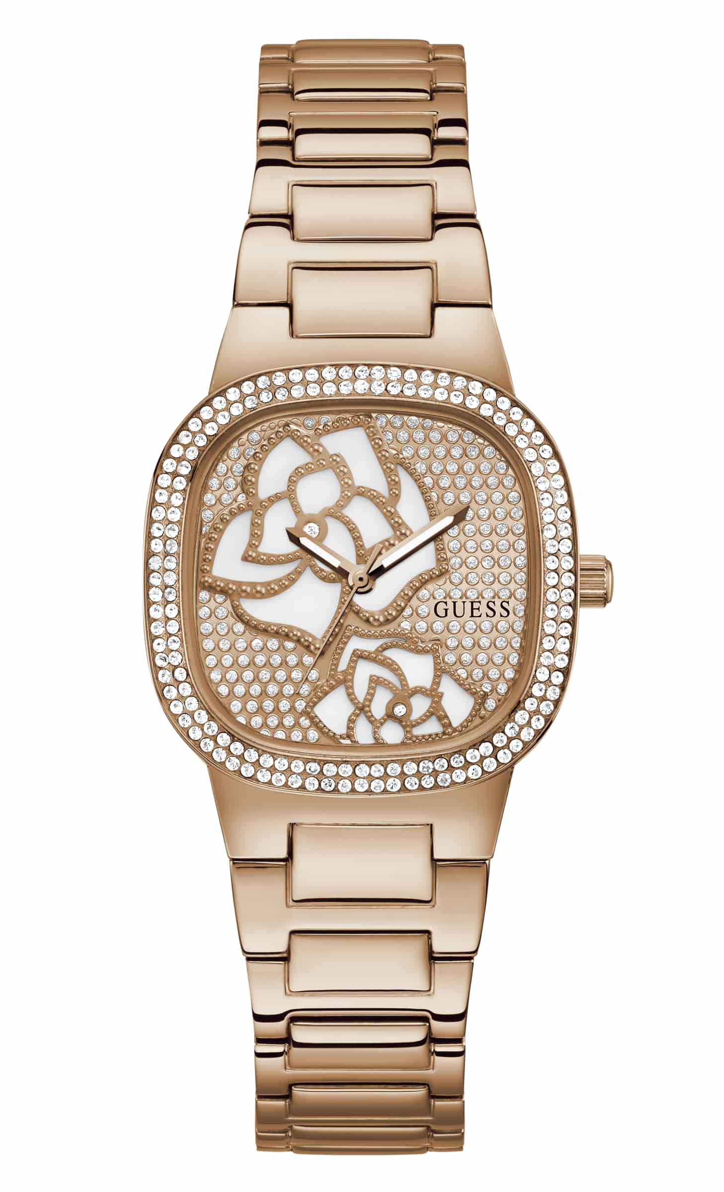 Guess Rose Bud Rose gold Square Dial Quartz Analog Women Watch ...