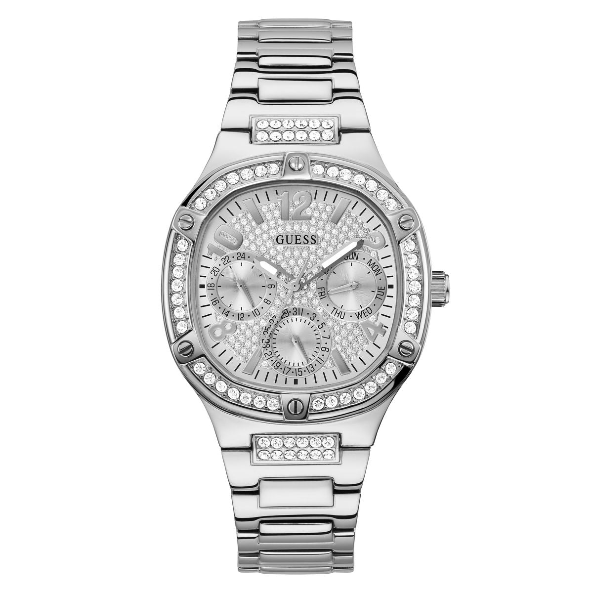 Guess Silver Square Dial Quartz Analog Women Watch - GW0558L1 - At JUST ...