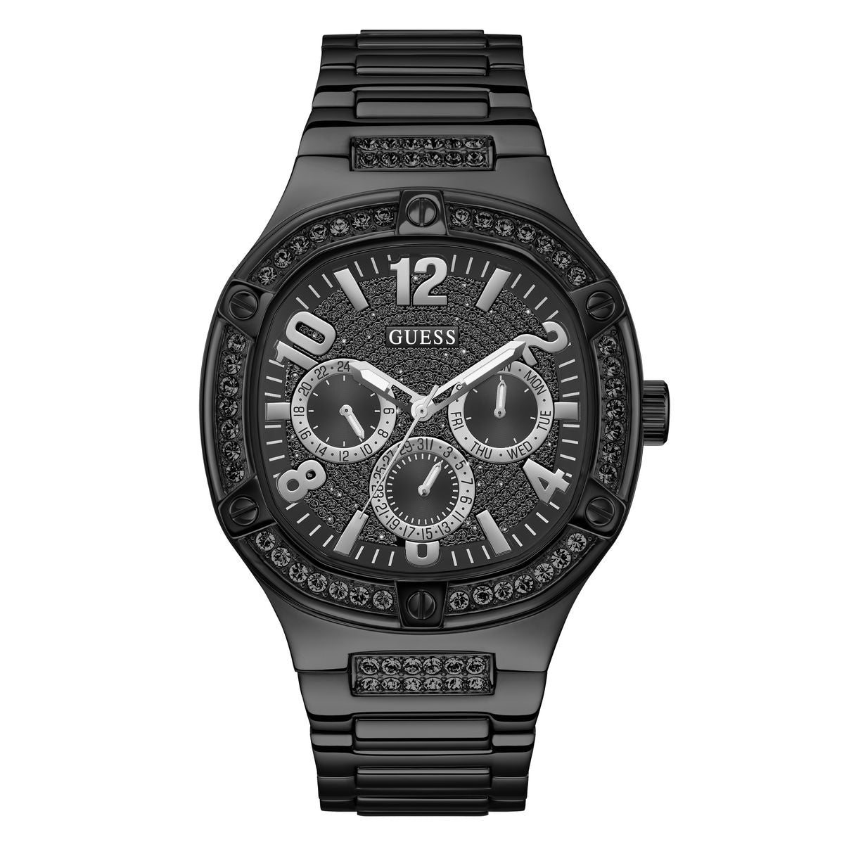 Guess Black Square Dial Quartz Analog Men Watch - GW0576G3 - At JUST ...