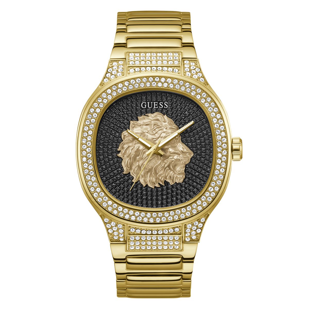 Guess Black Square Dial Quartz Analog Men Watch - GW0593G1 - At JUST ...