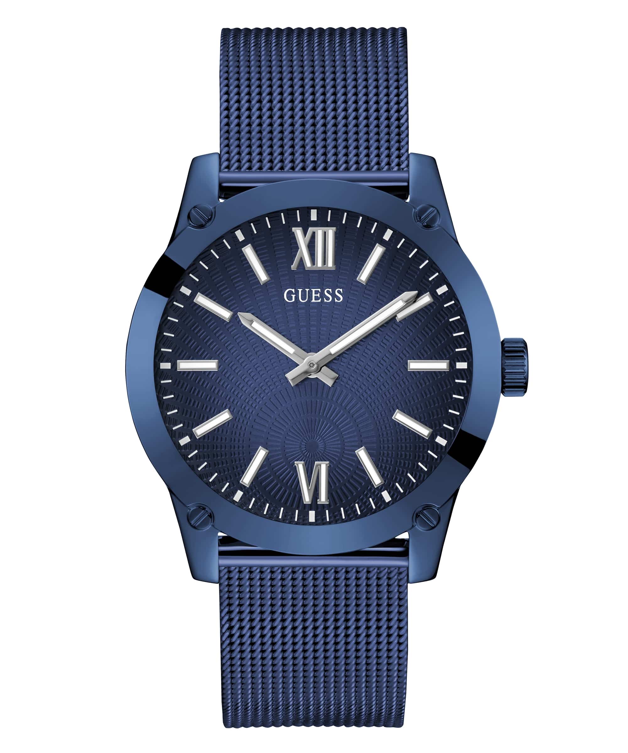 Guess Blue Round Dial Analog Men Watch - GW0629G3 - At JUST WATCHES