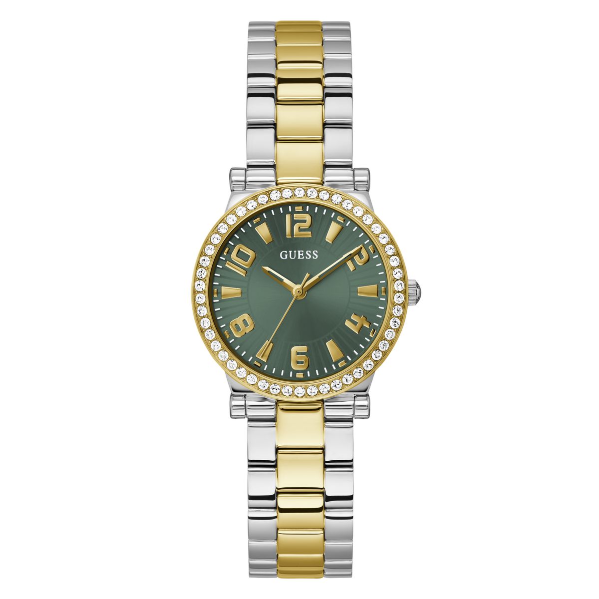 Guess Fawn Green Round Dial Quartz Analog Women Watch - GW0686L2 - At ...