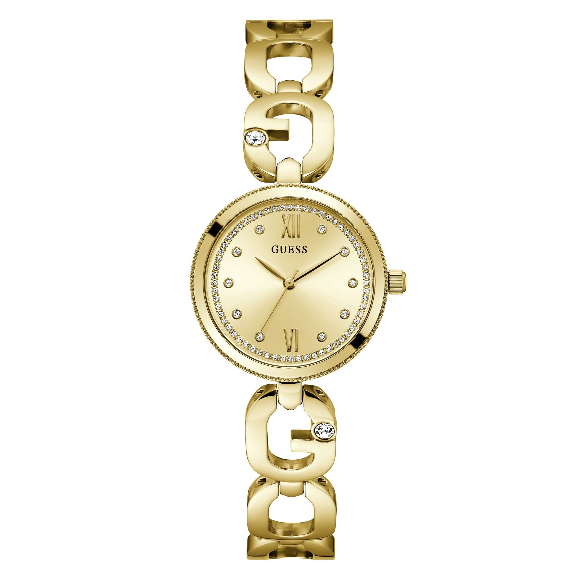 Guess Empower Gold Round Dial Quartz Analog Women Watch - GW0759L2 - At ...