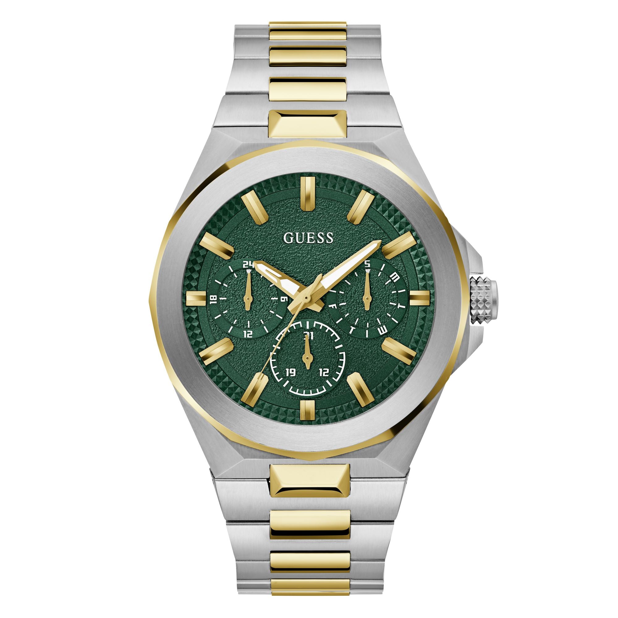 Guess Dashboard Green Round Dial Quartz Analog Men Watch - GW0798G3 ...