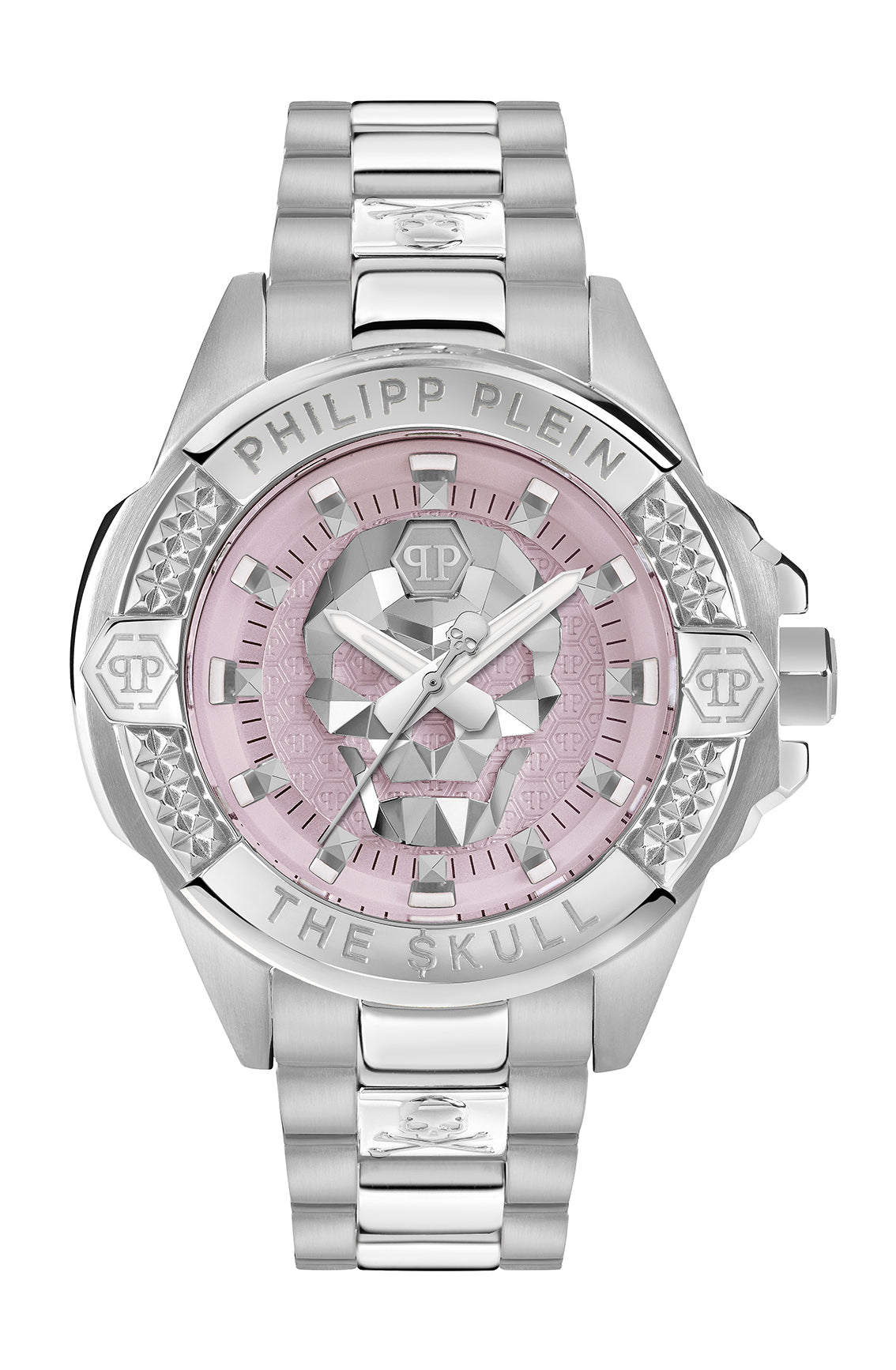 Philipp Plein The Skull-41Mm Women Pink Dial Quartz - PWNAA1423 ...