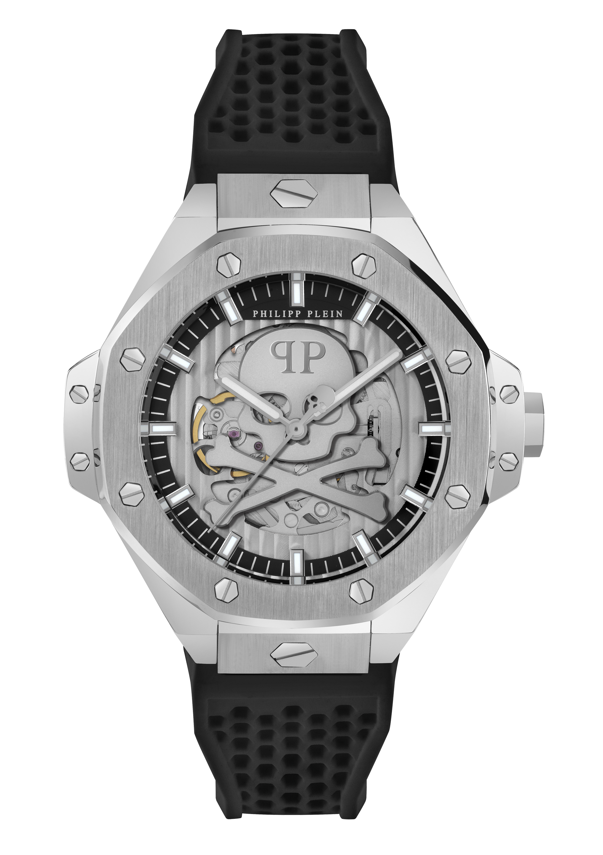 Philipp Plein Silver Dial Automatic Men Watch - PWPFA0124 - At JUST WATCHES