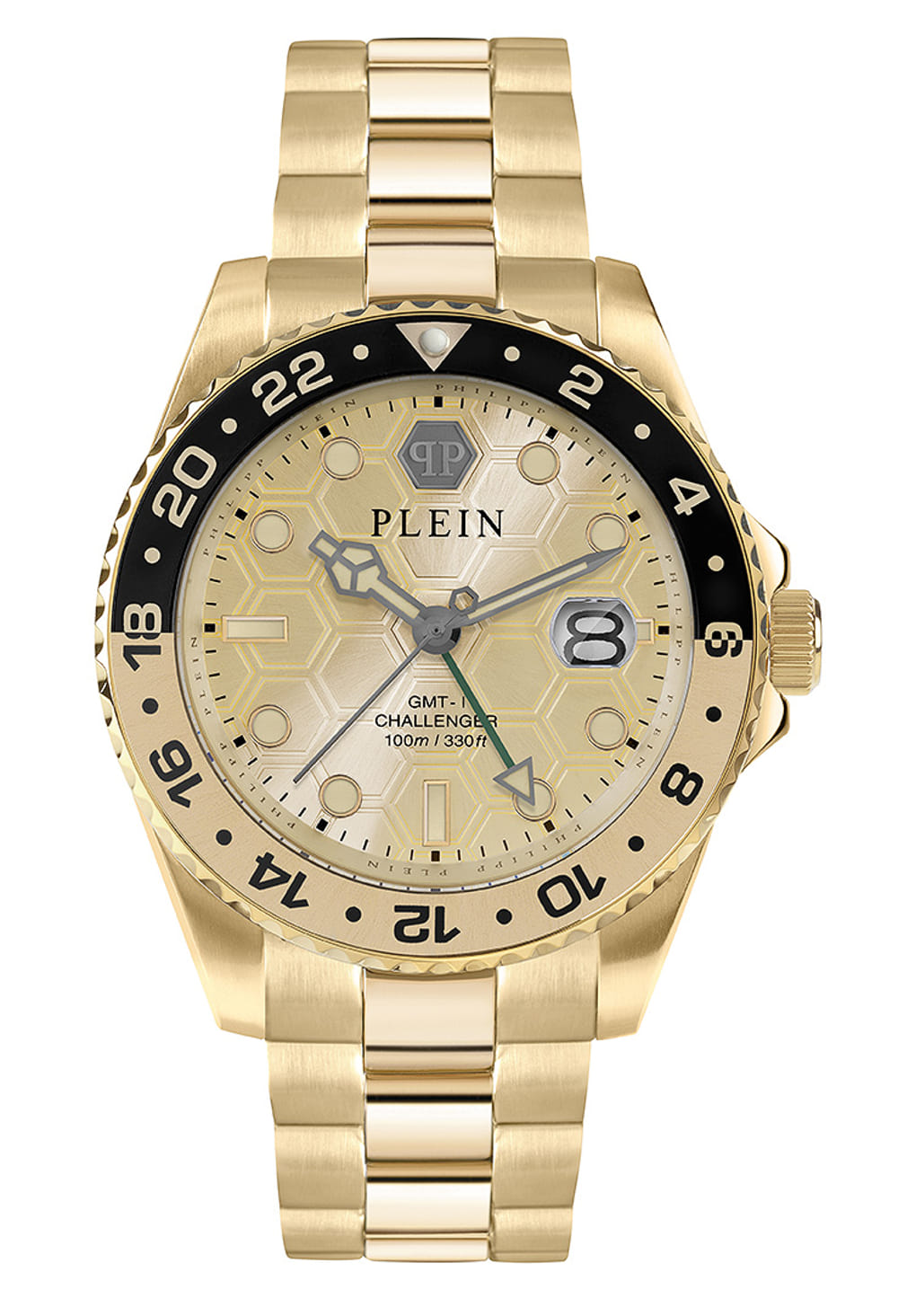 Philipp Plein GMT I Challenger Men Gold Dial Quartz Watch At JUST WATCHES