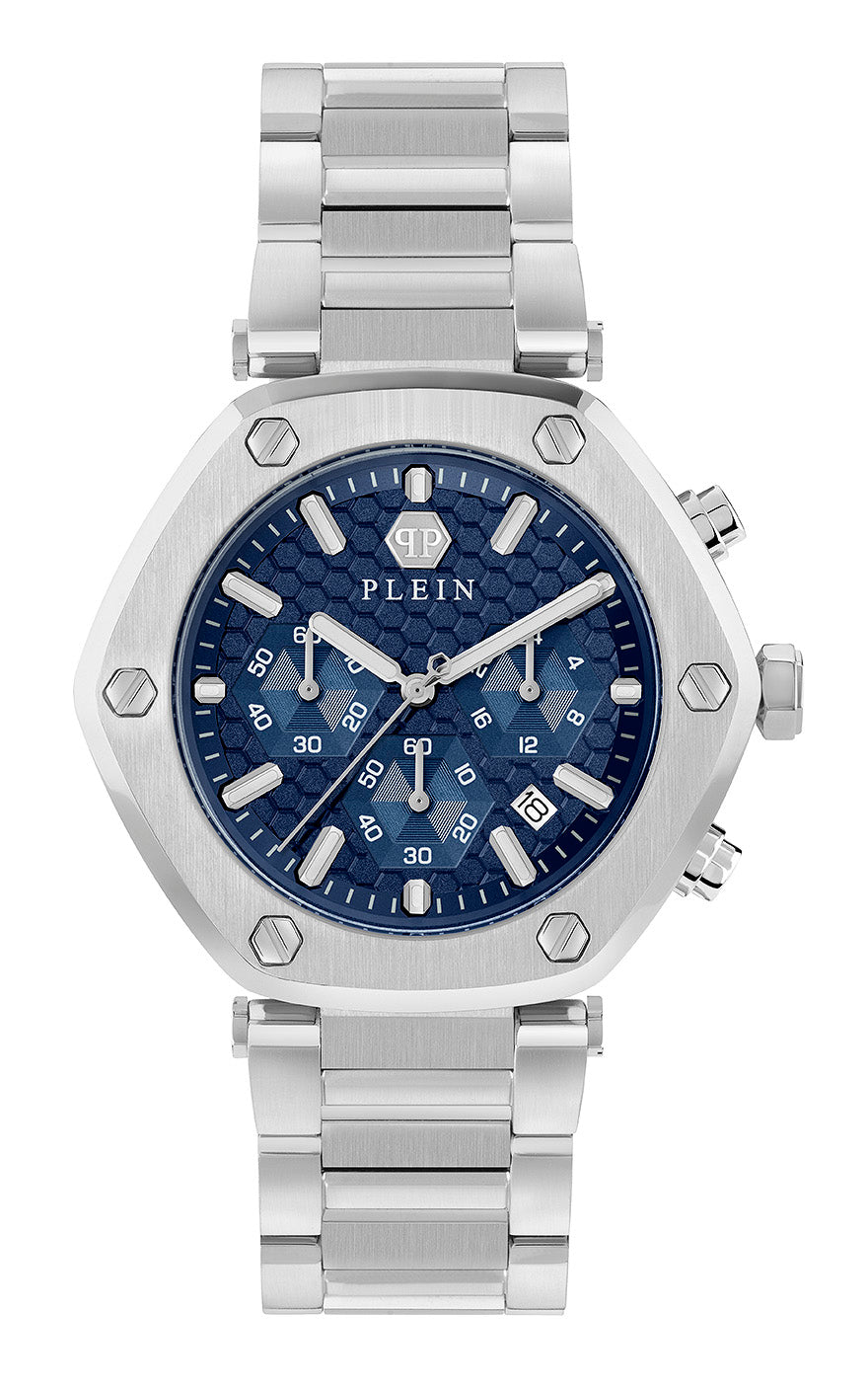 Philipp Plein Blue Round Dial Quartz Analog Men Watch - PWZBA0323 - At ...