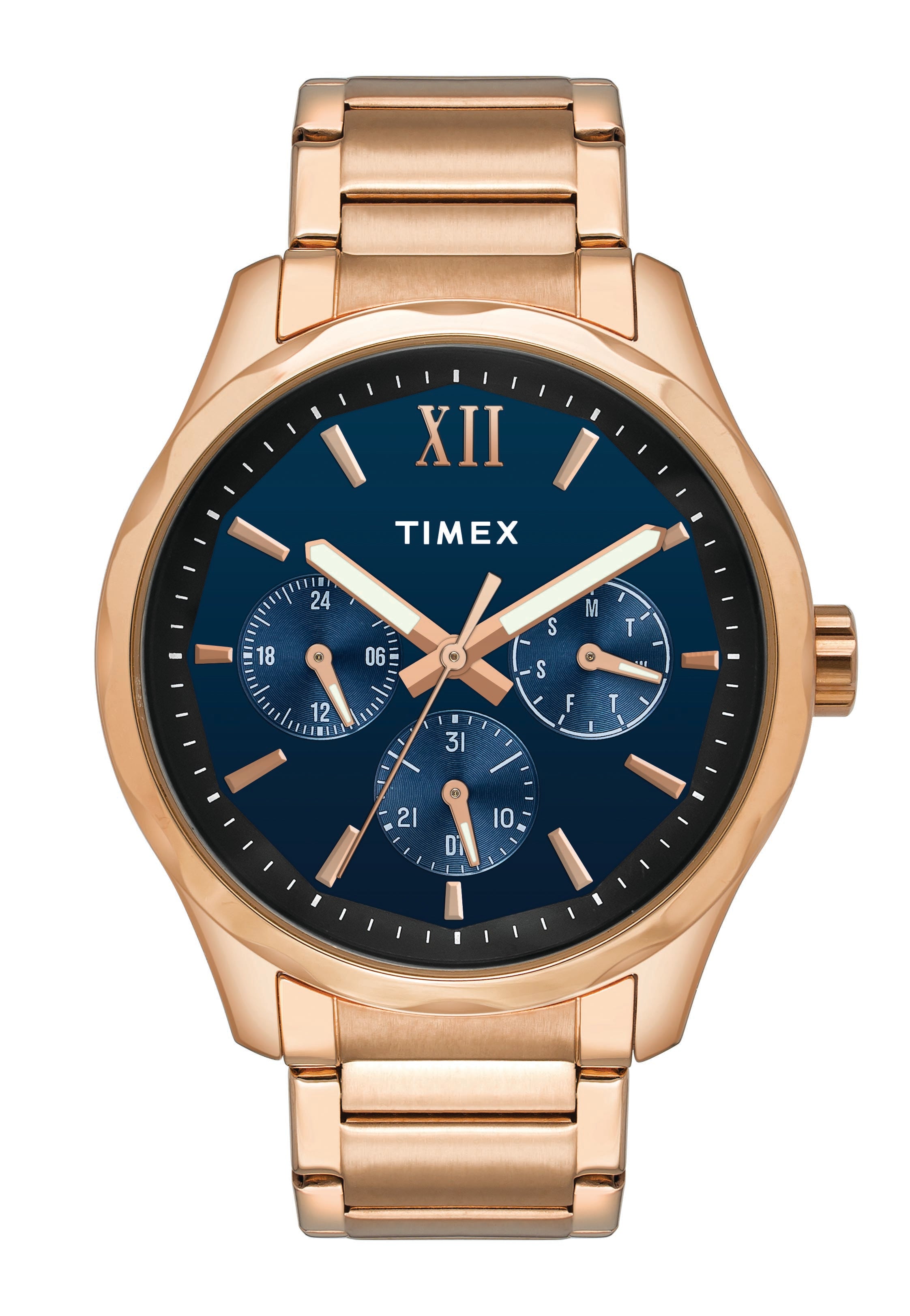 Timex Blue Round Dial Quartz Analog Men Watch - TW0TG7606 - At JUST WATCHES