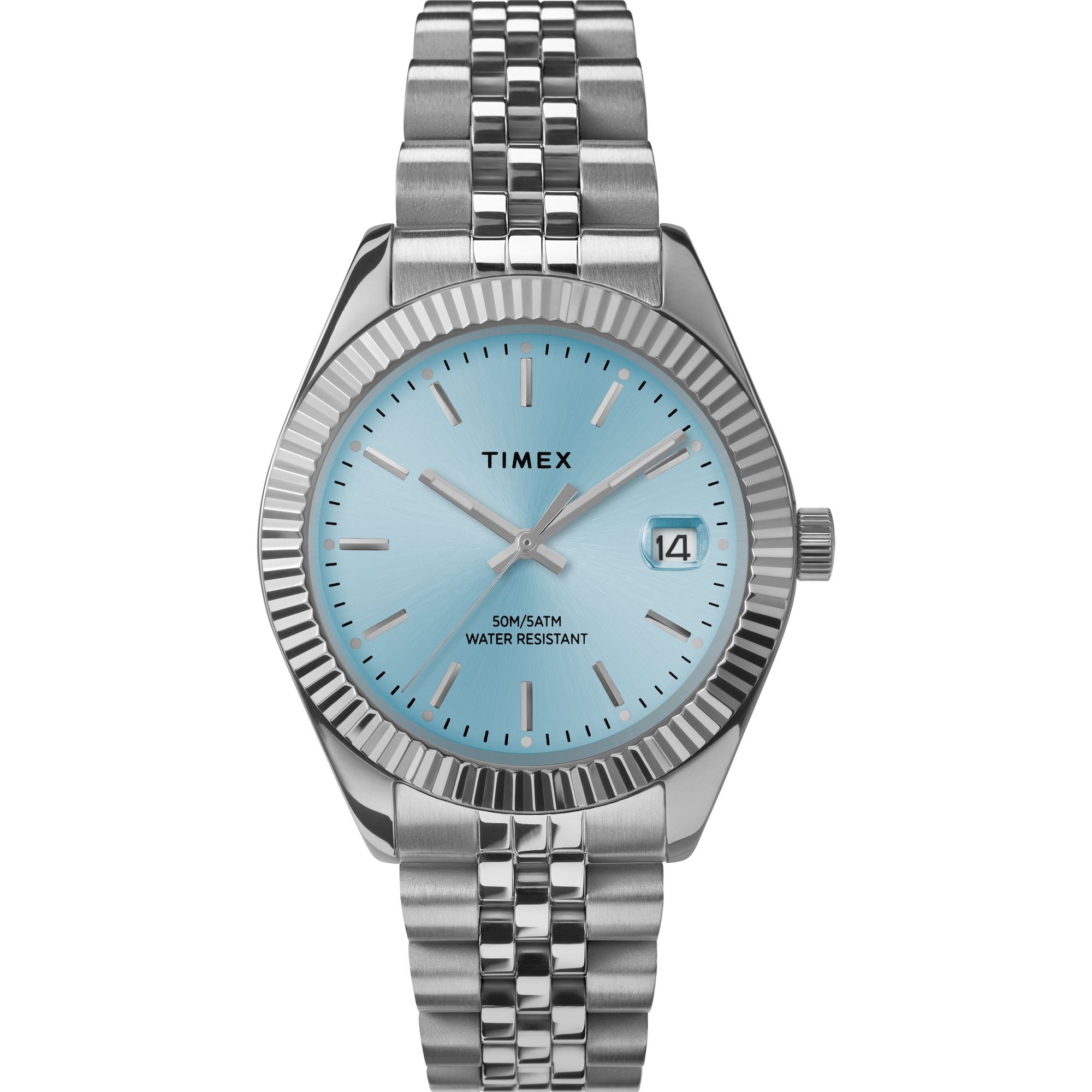 Timex Trend Round 21mm Blue Dial Analog Women Watch - TW2W49900UJ ...