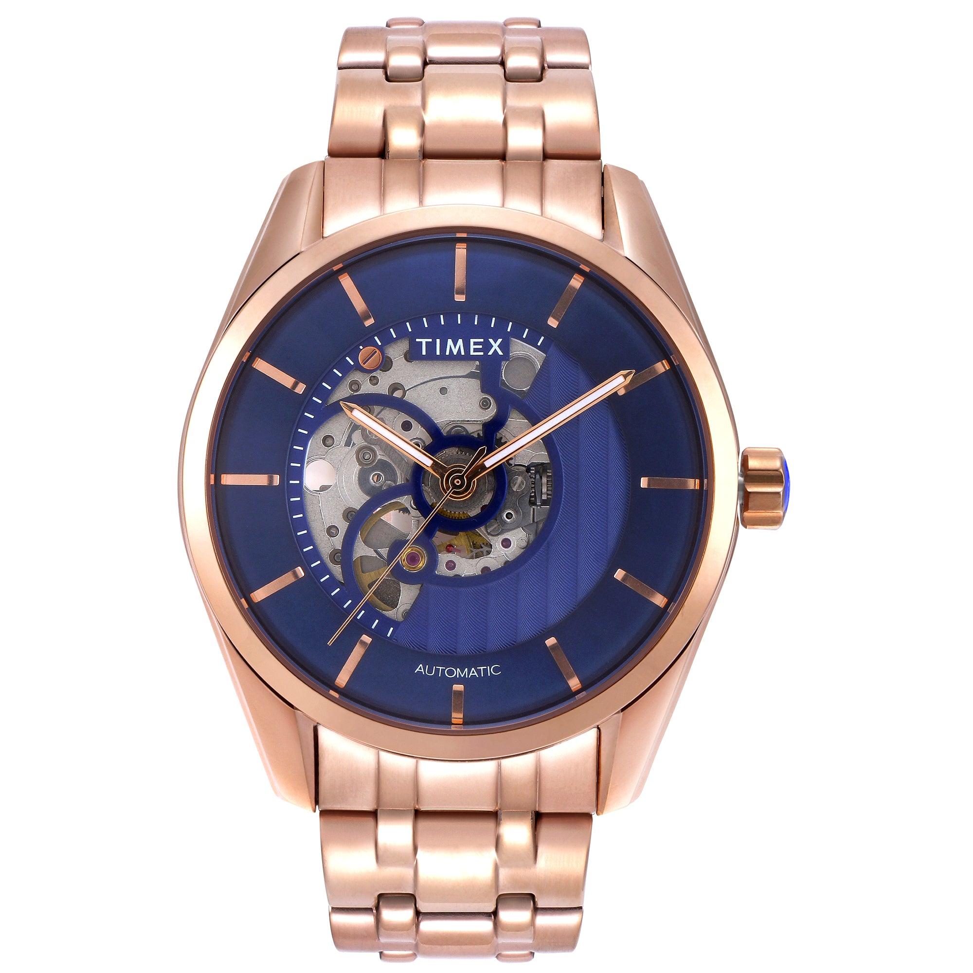 Timex E Class Blue Round Dial Quartz Analog Men Watch - TWEG17504 - At ...