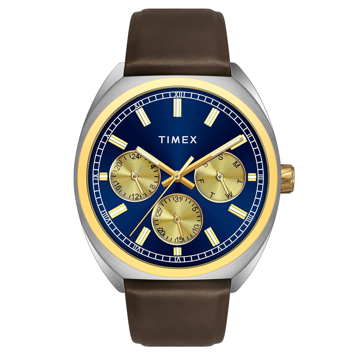 Timex E-class Blue Round Dial Quartz Analog Men Watch - TWEG22304 - At ...