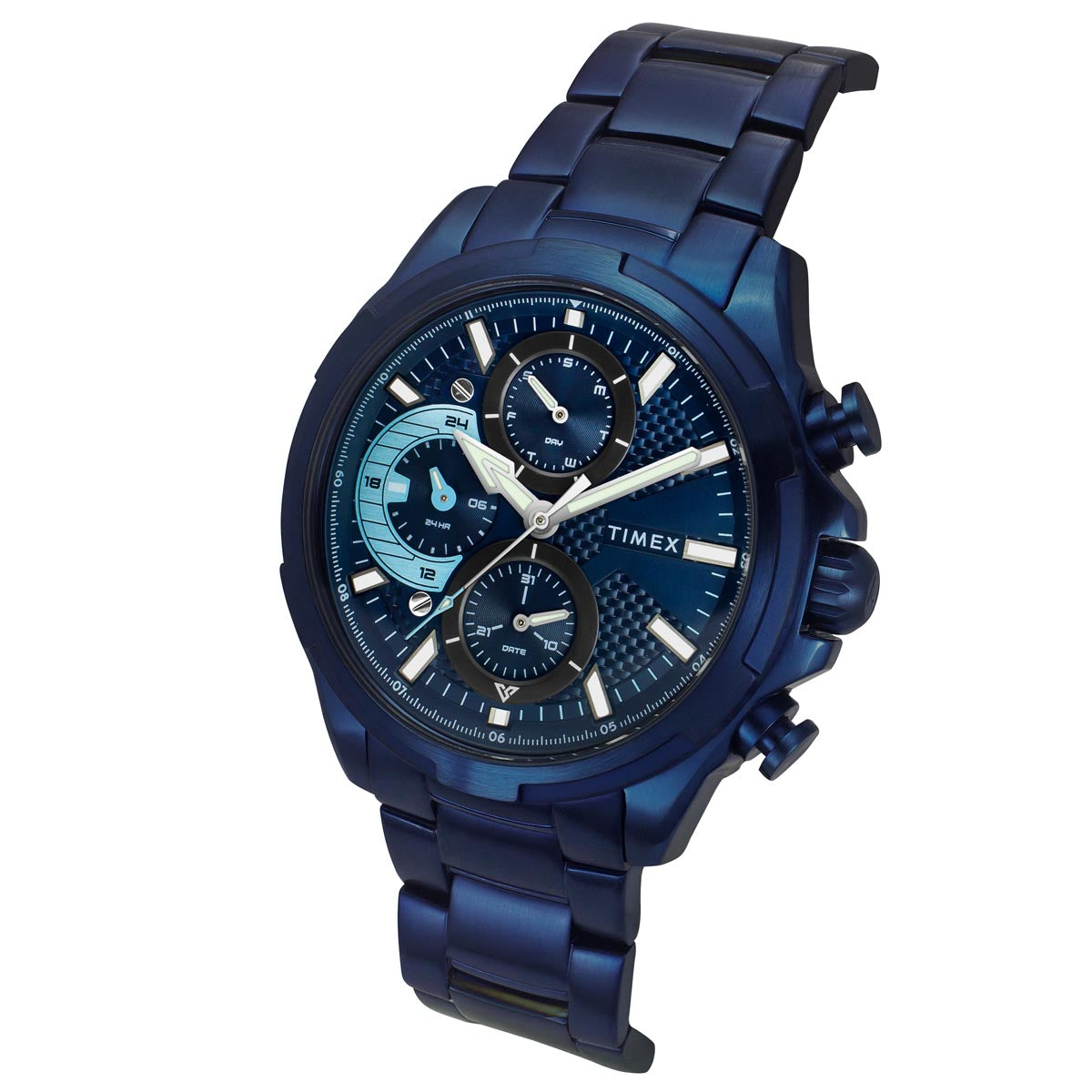 Timex Blue Round Dial Quartz Analog Men Watch - TWEG25003 - At JUST WATCHES