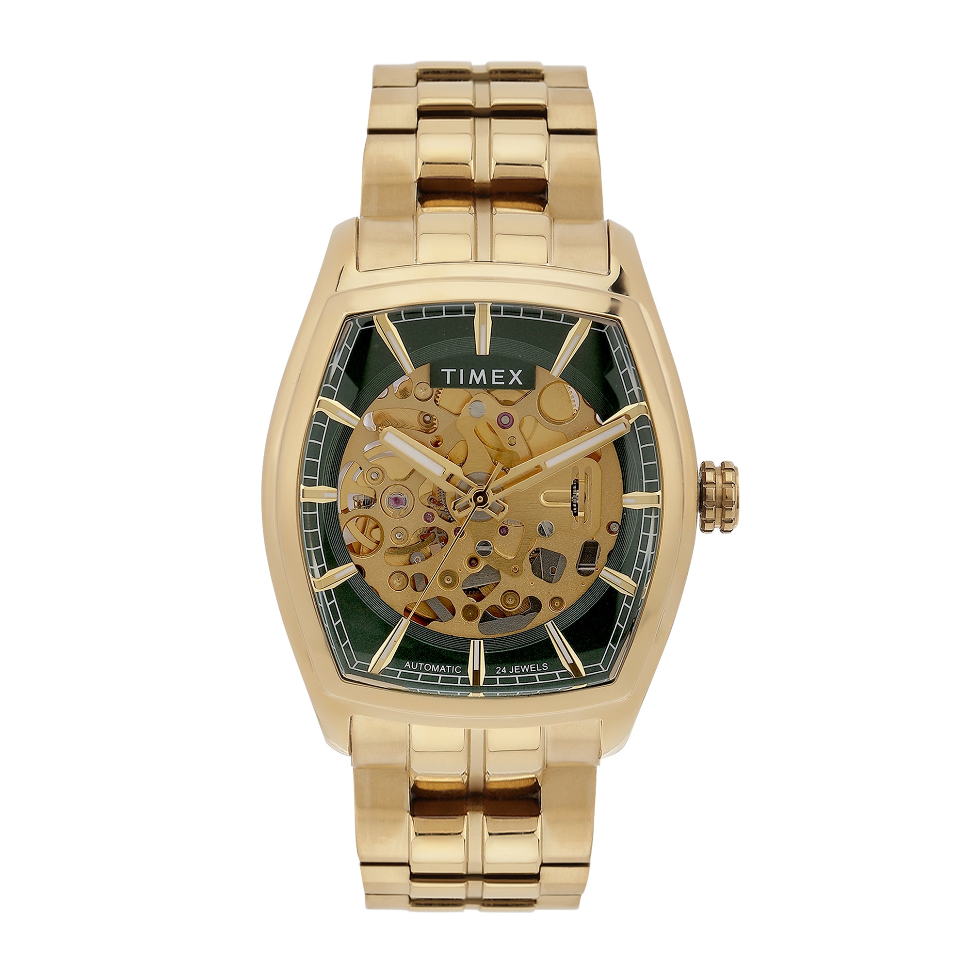 Timex Green Rectangle Dial Automatic Analog Men Watch - TWEG25902 - At ...