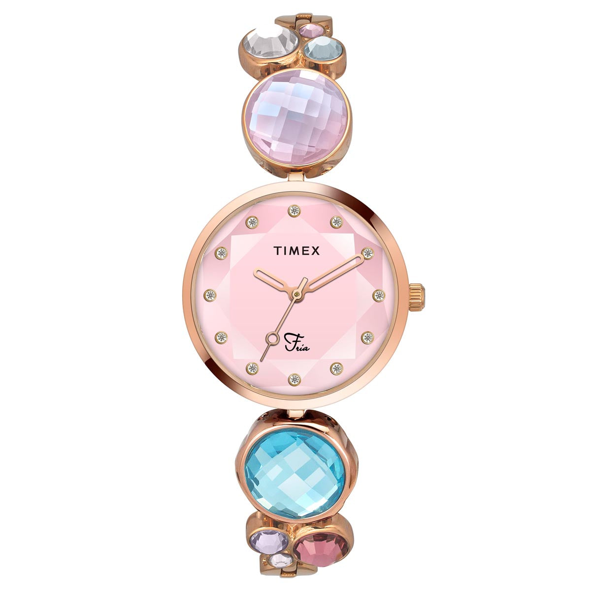Timex Fria Pink Round Dial Quartz Analog Women Watch - TWEL17001 - At ...