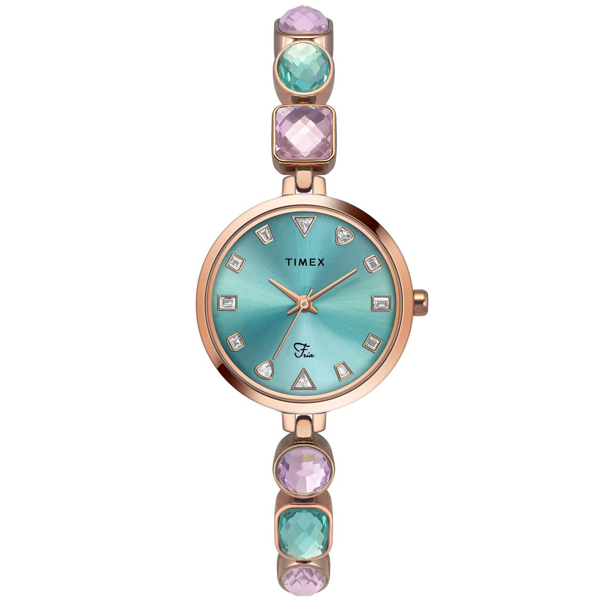 Timex Fria Round 21mm Blue Dial Analog Women Watch - TWEL17300 ...