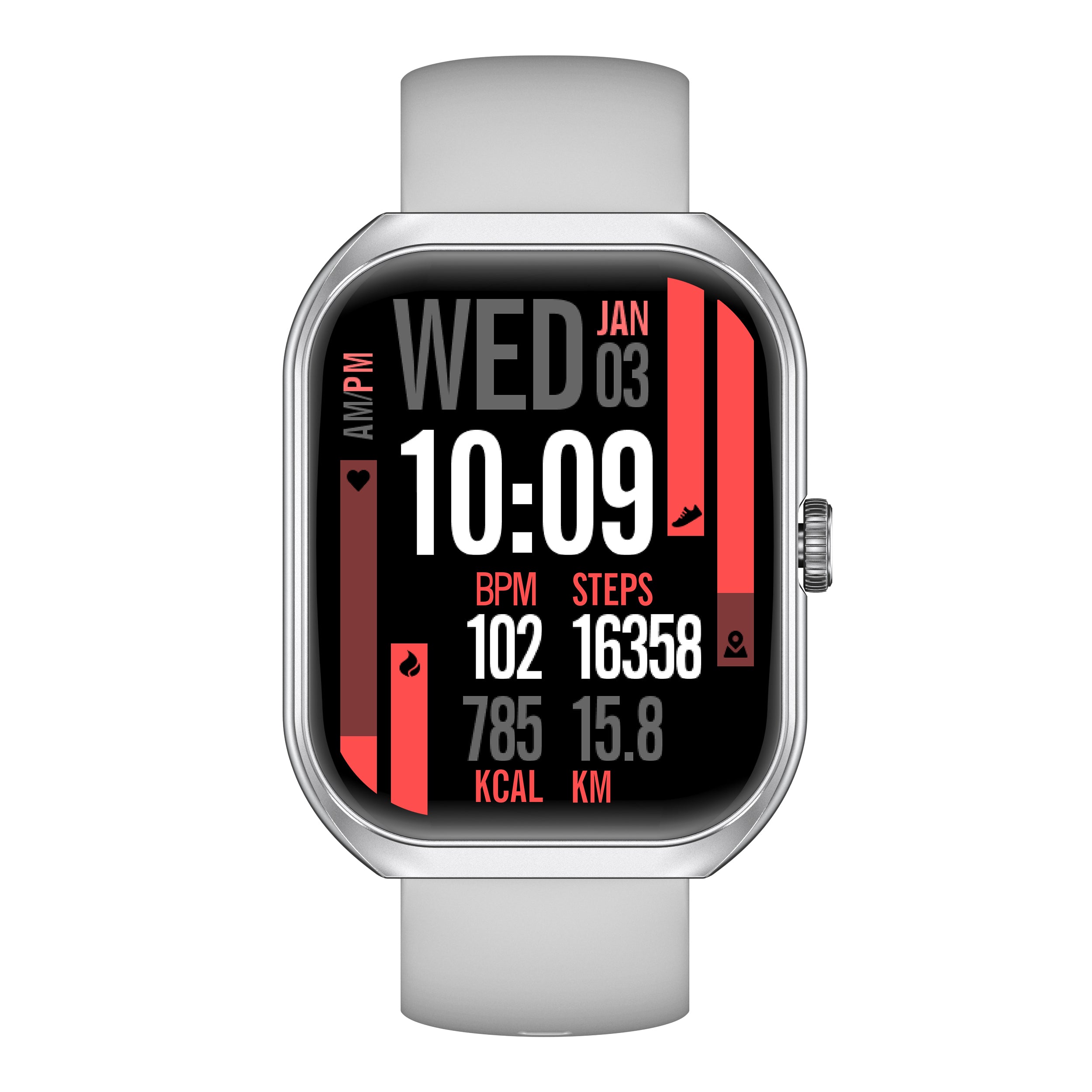 Timex Smart Progen 1.95" (4.95 cm) Curved AMOLED Display with Function ...