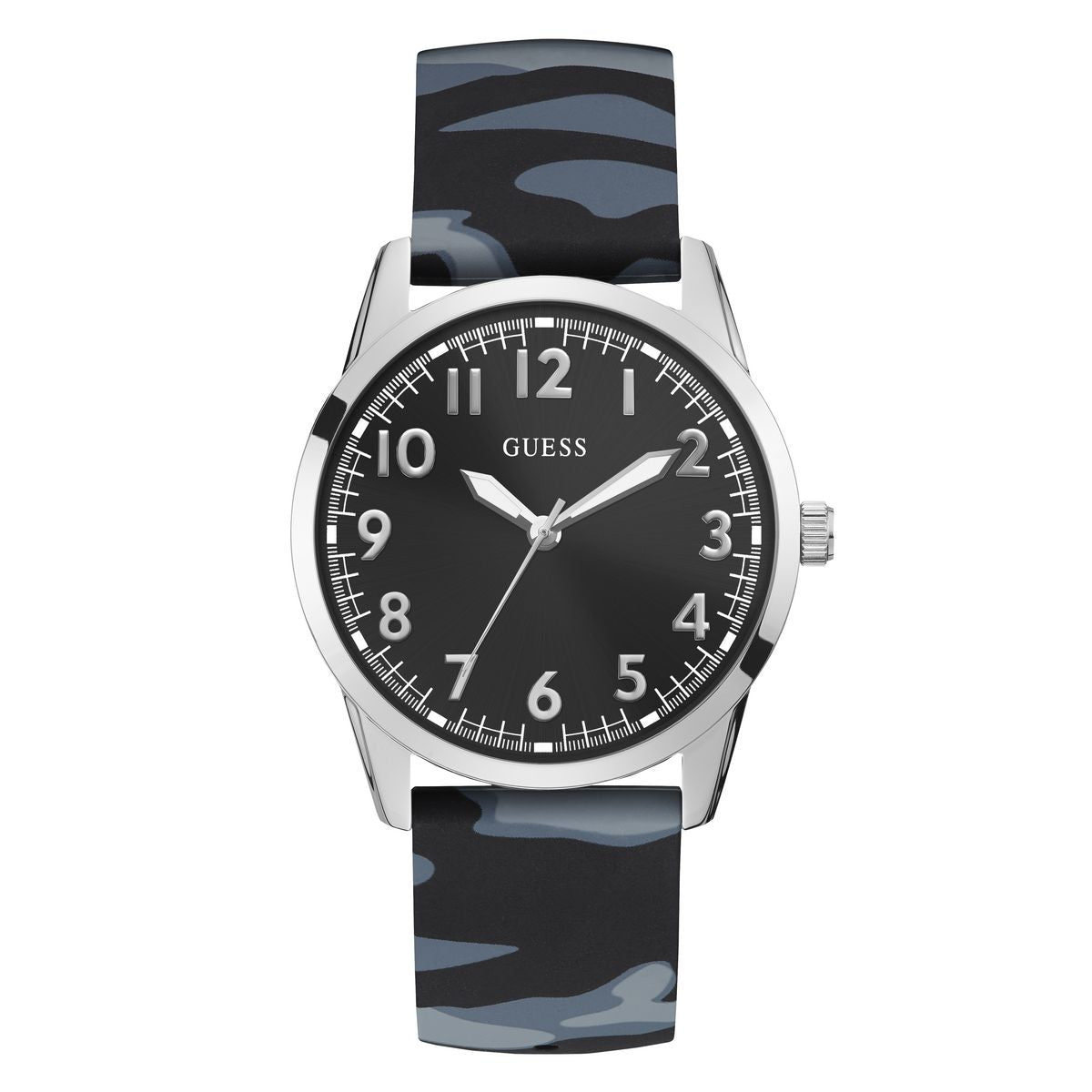 Guess Black Round Dial Quartz Analog Men Watch - U1324G3M - At JUST WATCHES