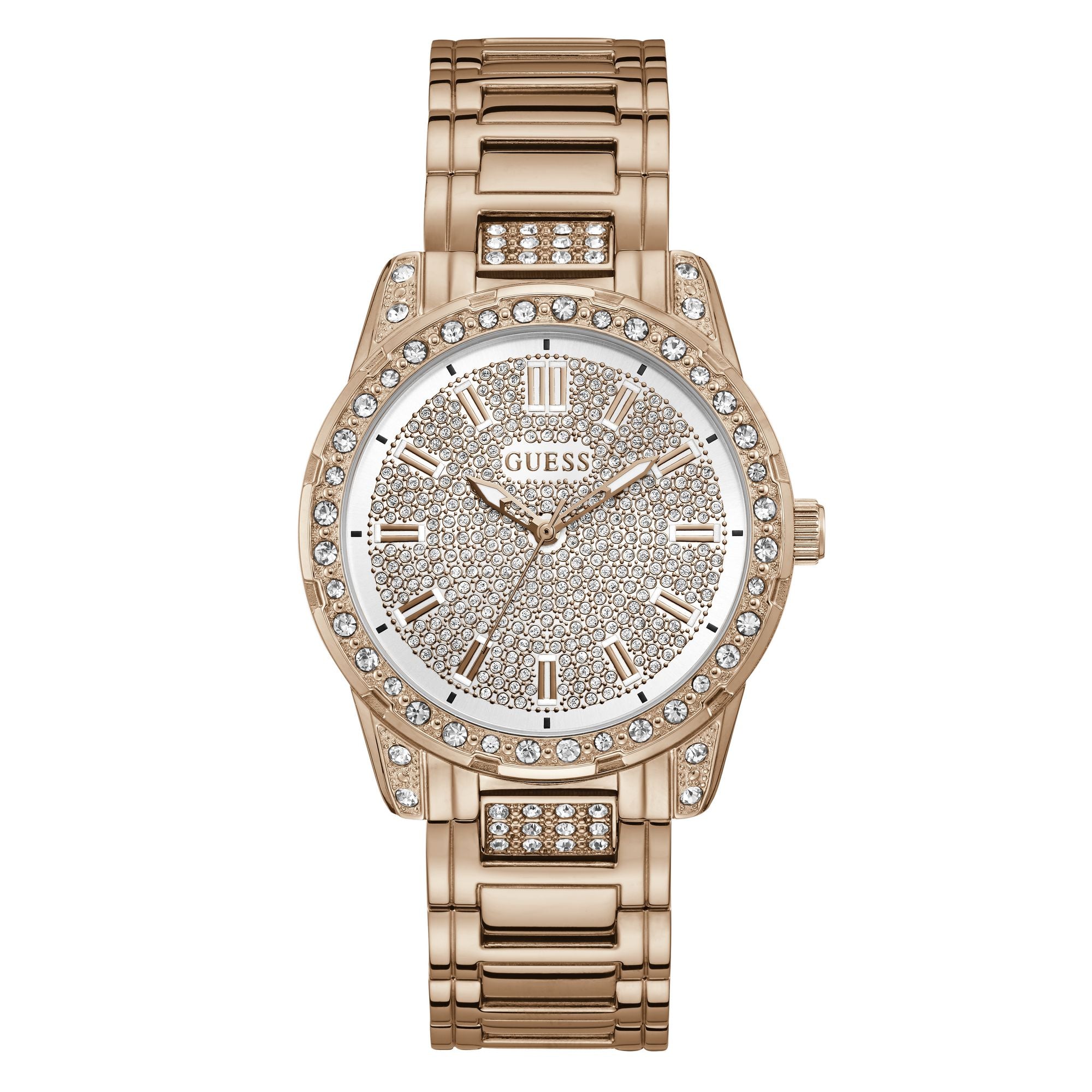 GUESS Women White Round Dial Analog Watch - U1337L5M - U1337L5M - At ...