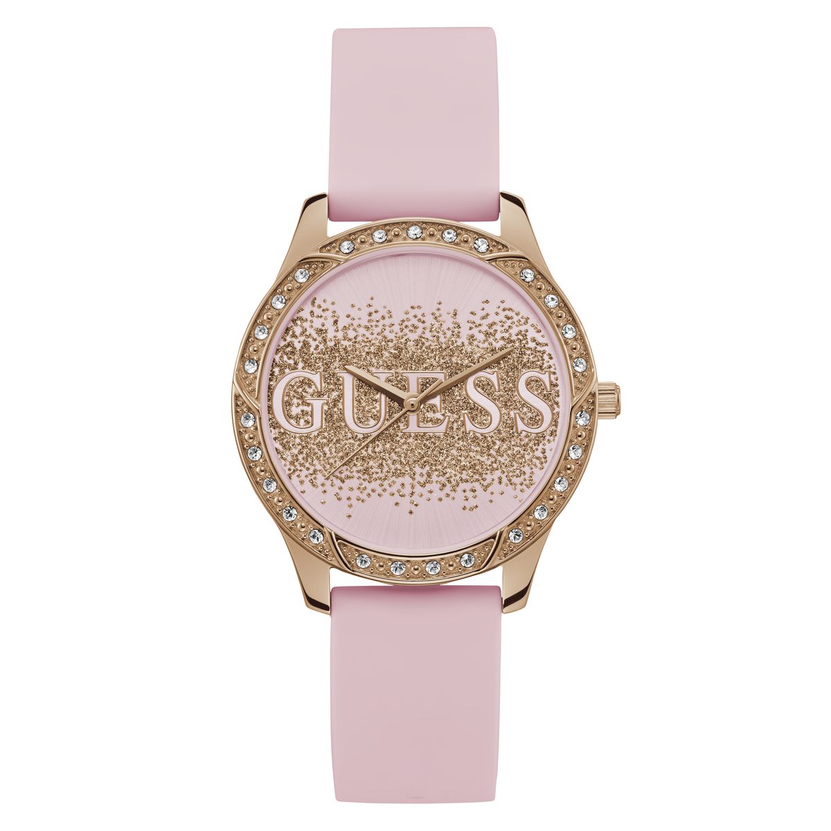 Guess Pink Round Dial Quartz Analog Women Watch - U1356L3M - At JUST ...