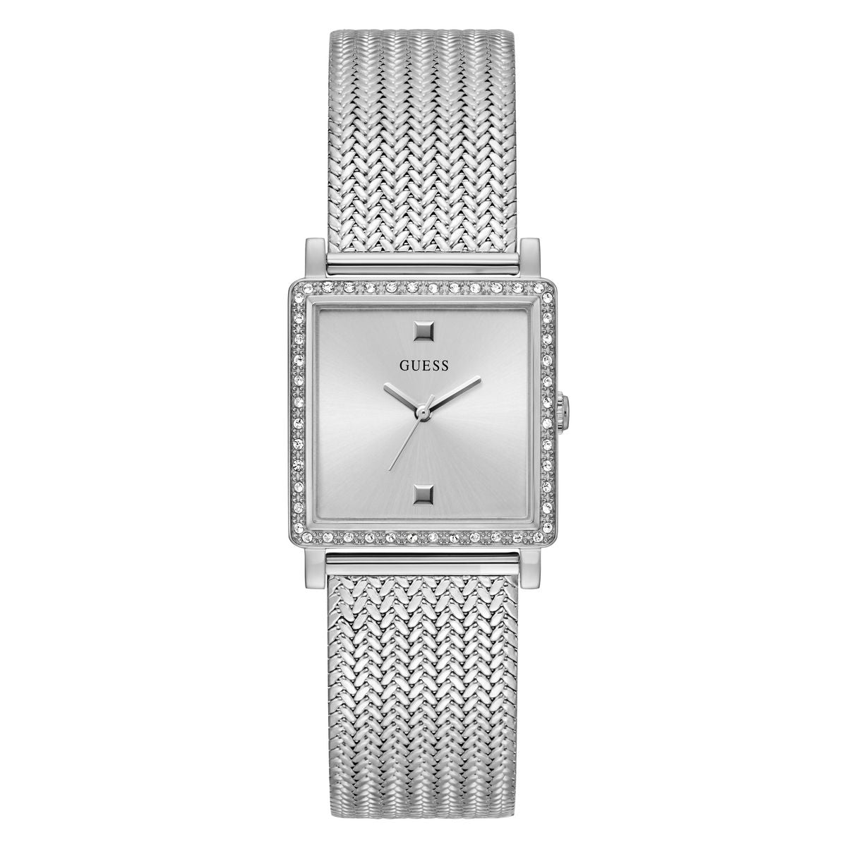 Guess Silver Square Dial Quartz Analog Women Watch - U1388L1M - At JUST ...