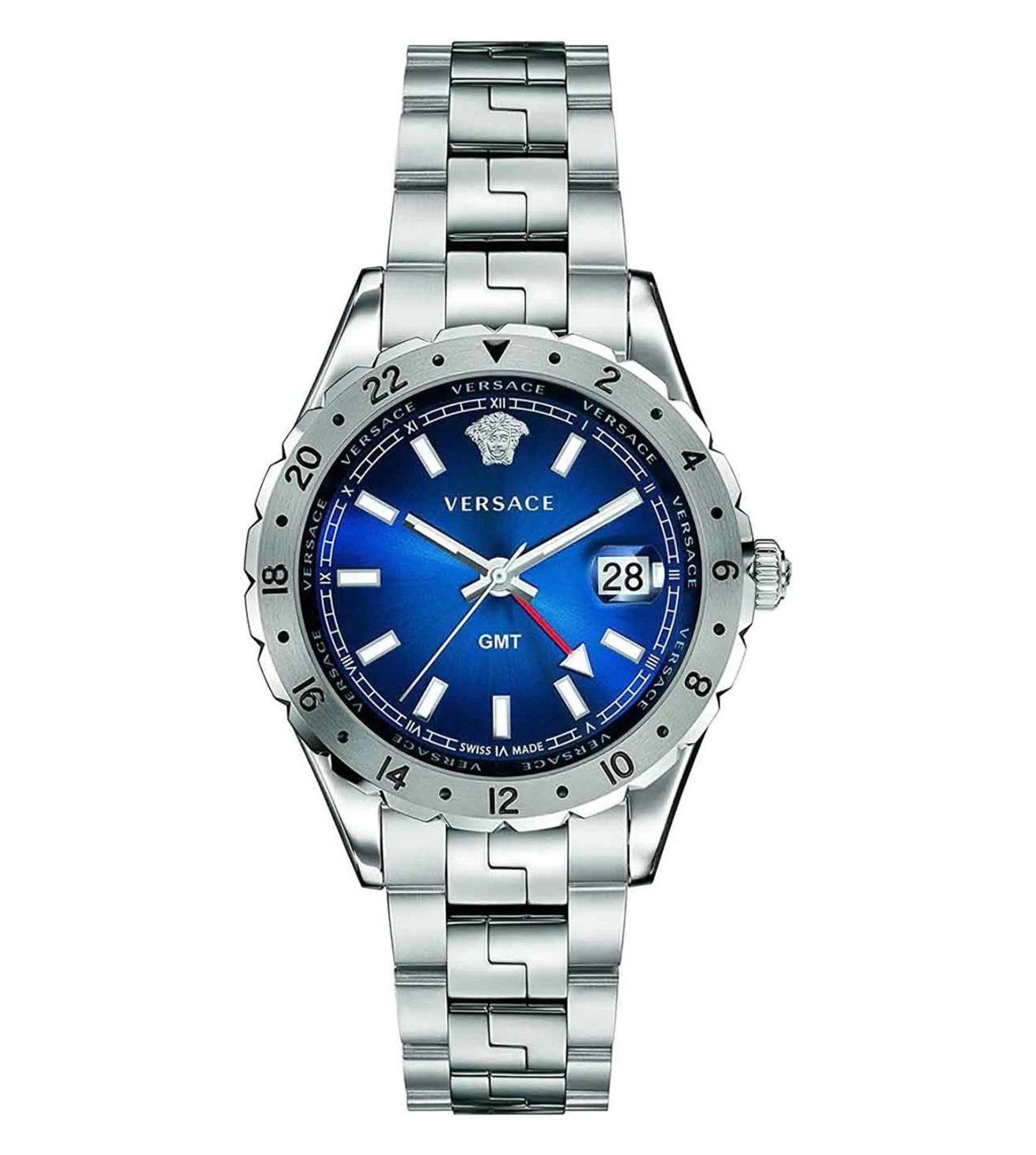 Versace Hellenyium GMT Blue Round Quartz Men Watch - V11010015 - At ...