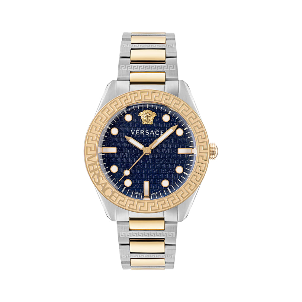 Versace Greca Dome Stainless Steel Round Dial Quartz Men Watch ...