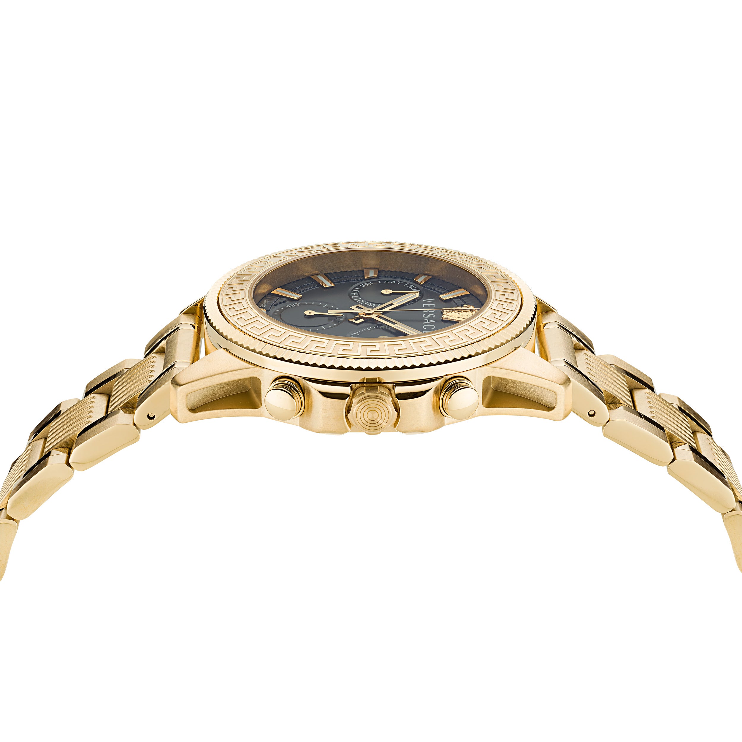Versace Men Watches Versace Chronograph Quartz Blue Dial Men's Watch