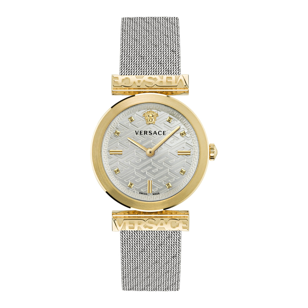 Versace Gold Round Dial Quartz Women Watch - VE6J00523 - At JUST WATCHES