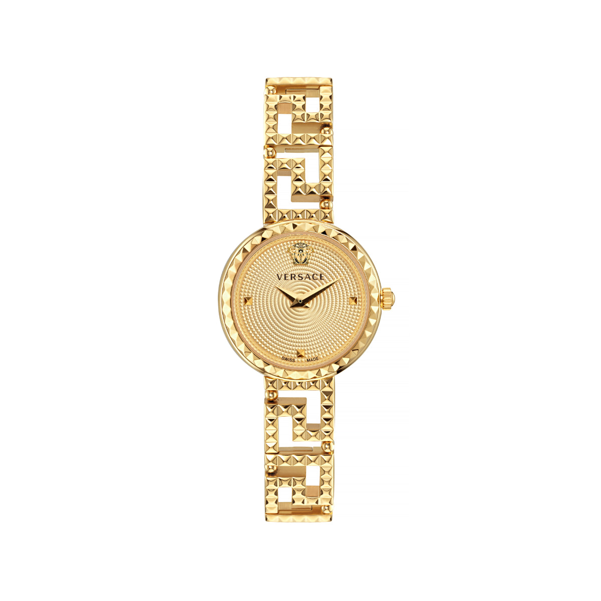 Versace Greca Goddess Gold Round Dial Quartz Analog Women Watch ...