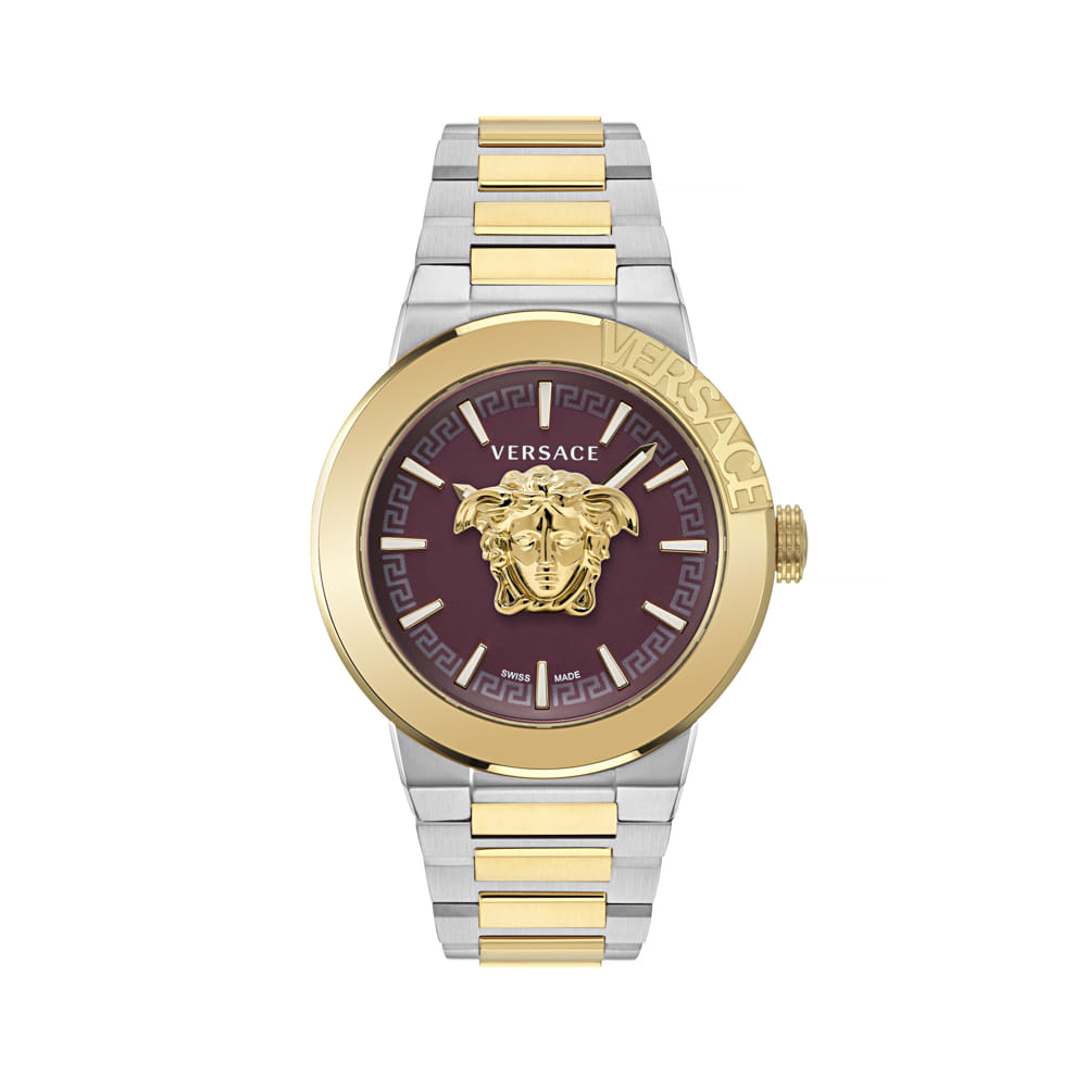 Versace Medusa Red Dial Round Case Swiss Quartz Men Watch - VE7E00523 ...