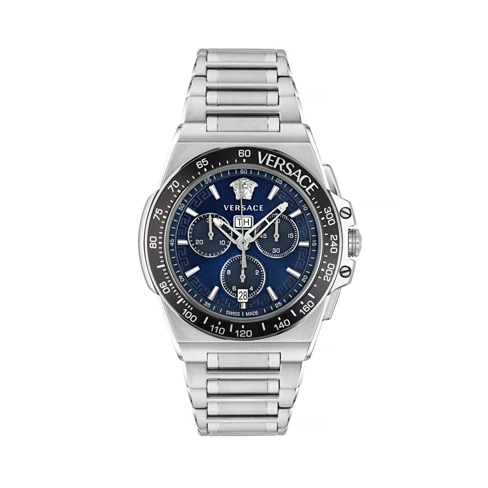 Versace Greca Stainless Steel Round Dial Quartz Men Watch - VE7H00423 ...