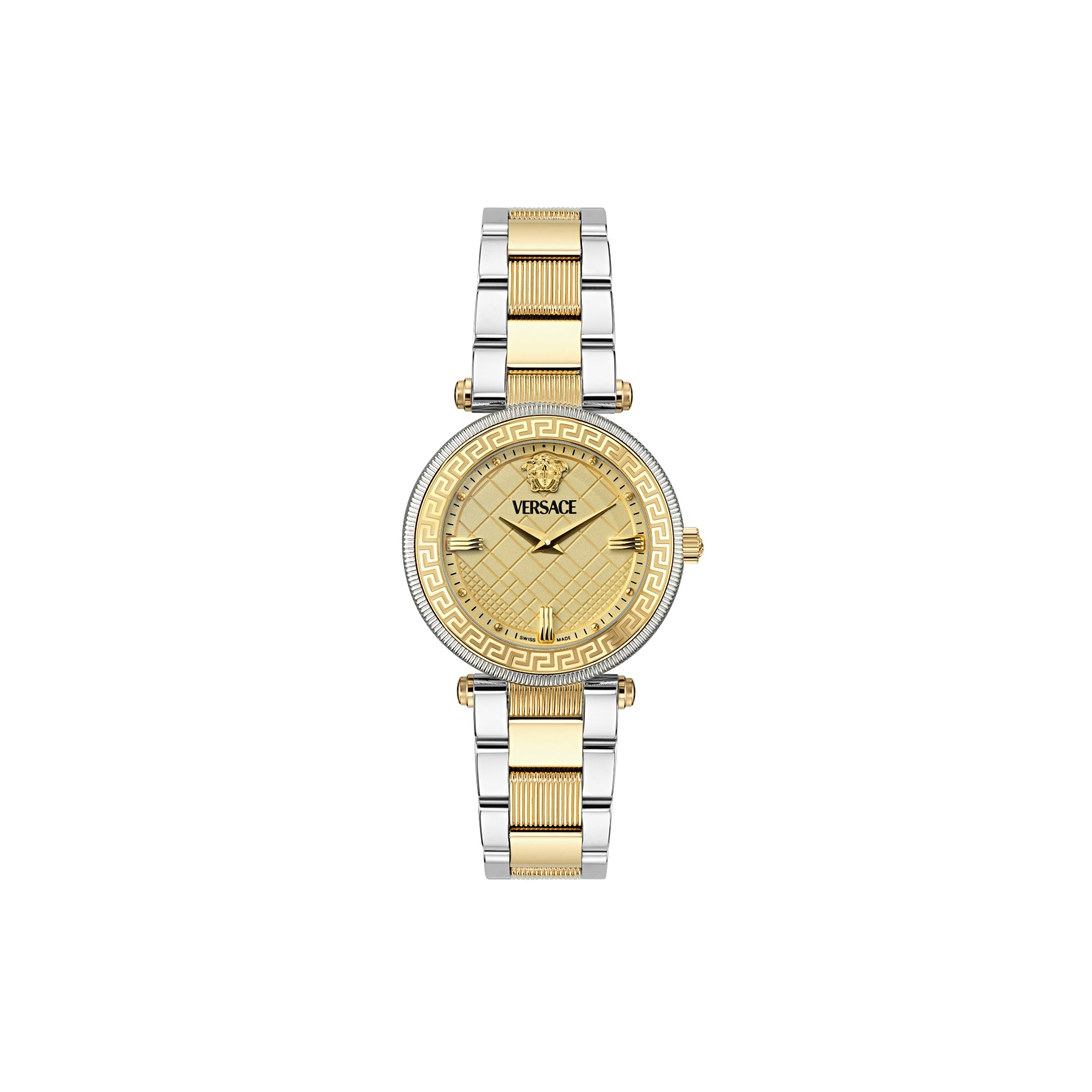Versace Gold Tone Round Dial Quartz Analog Women Watch - VE8B00324 - At ...