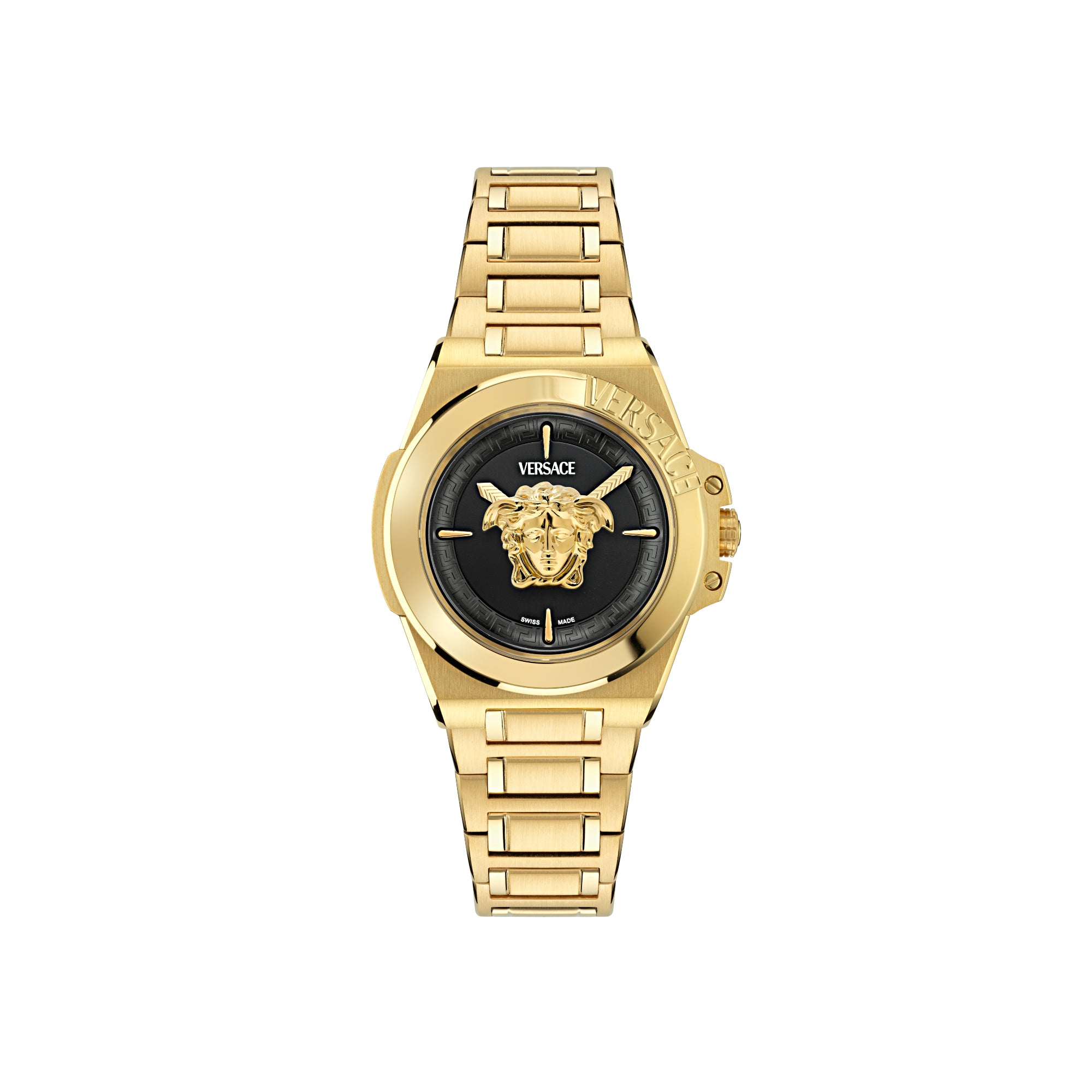 Versace Black Round Dial Quartz Analog Women Watch - VE8D00624 - At ...