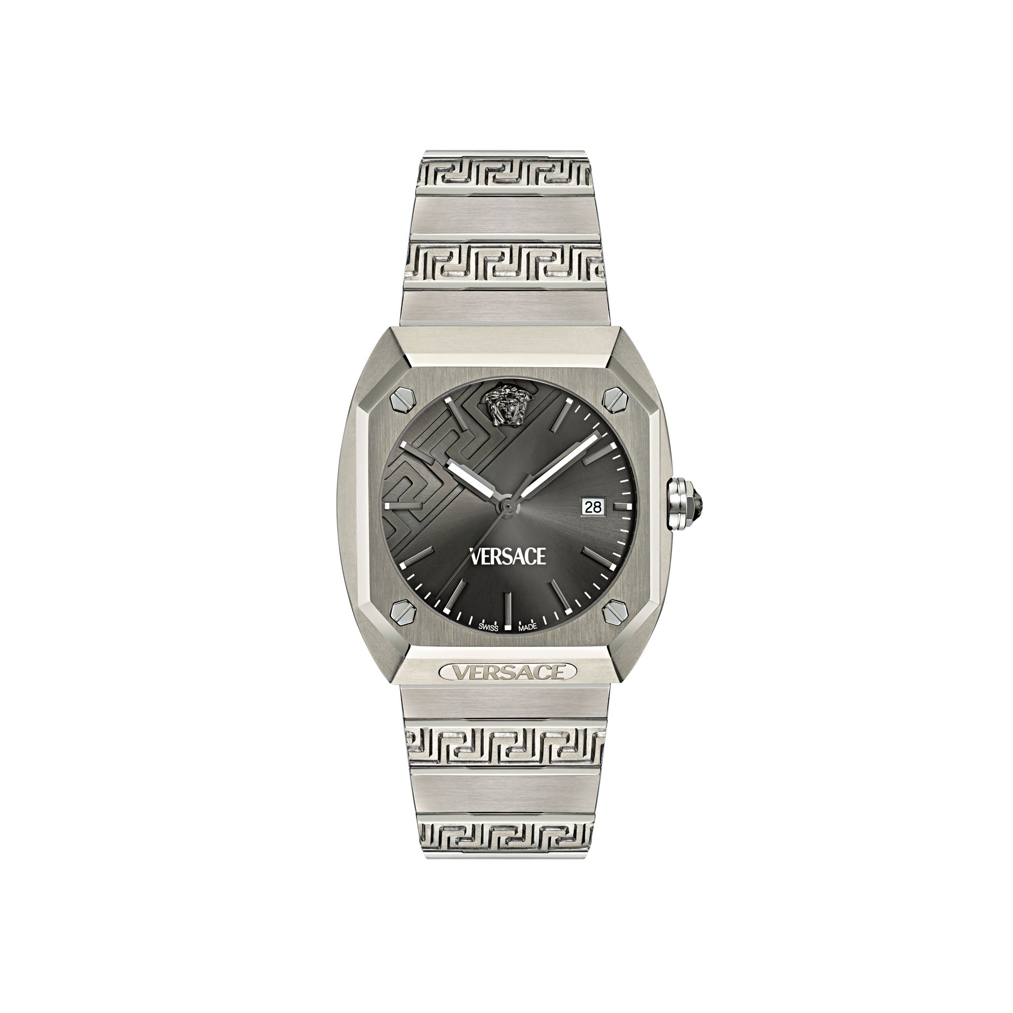 Versace Active & Tech Antares Grey Octogonal Dial Quartz Analog Men Wa ...