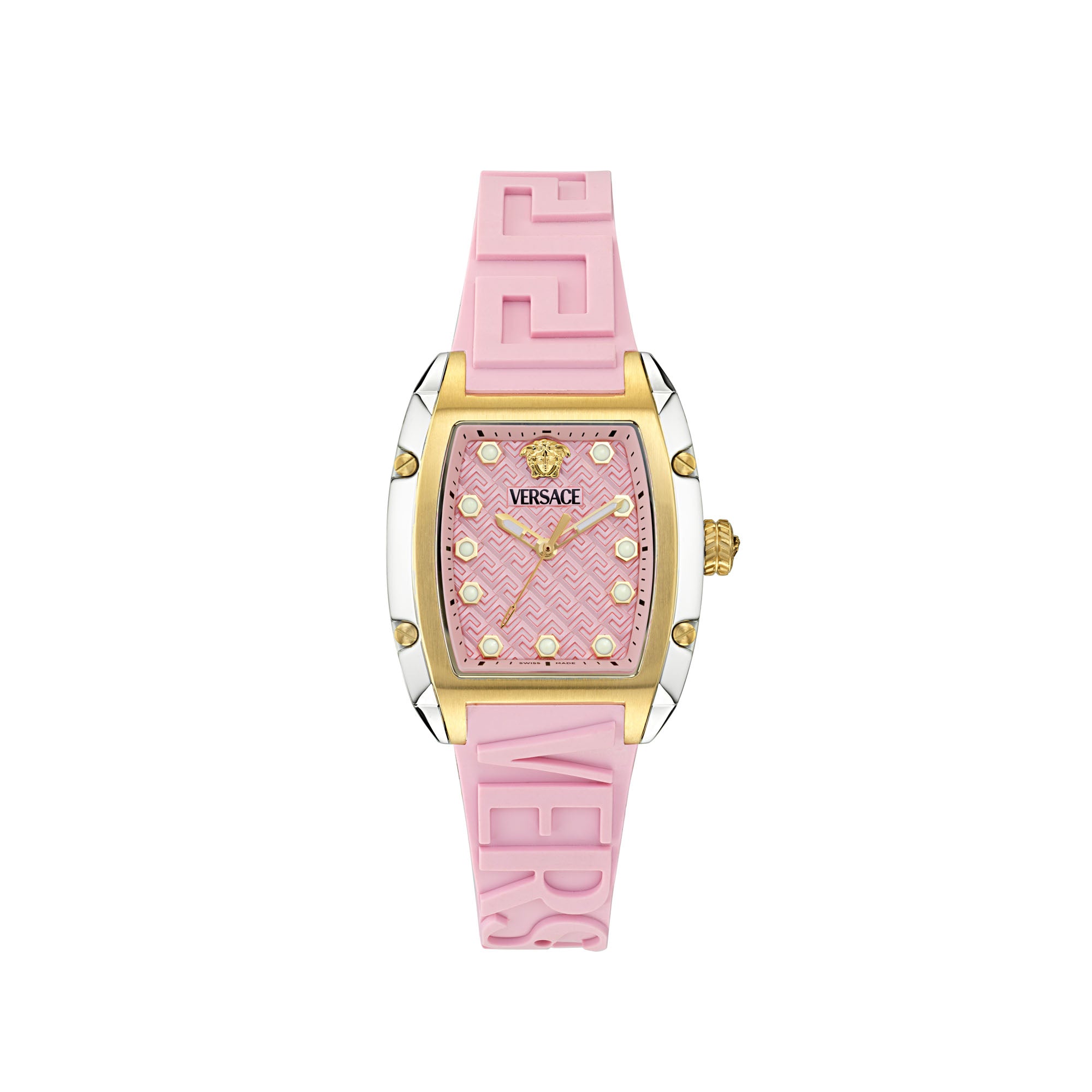 VERSACE Dominus Women Pink Tonneau Dial Analog Watch At JUST WATCHES