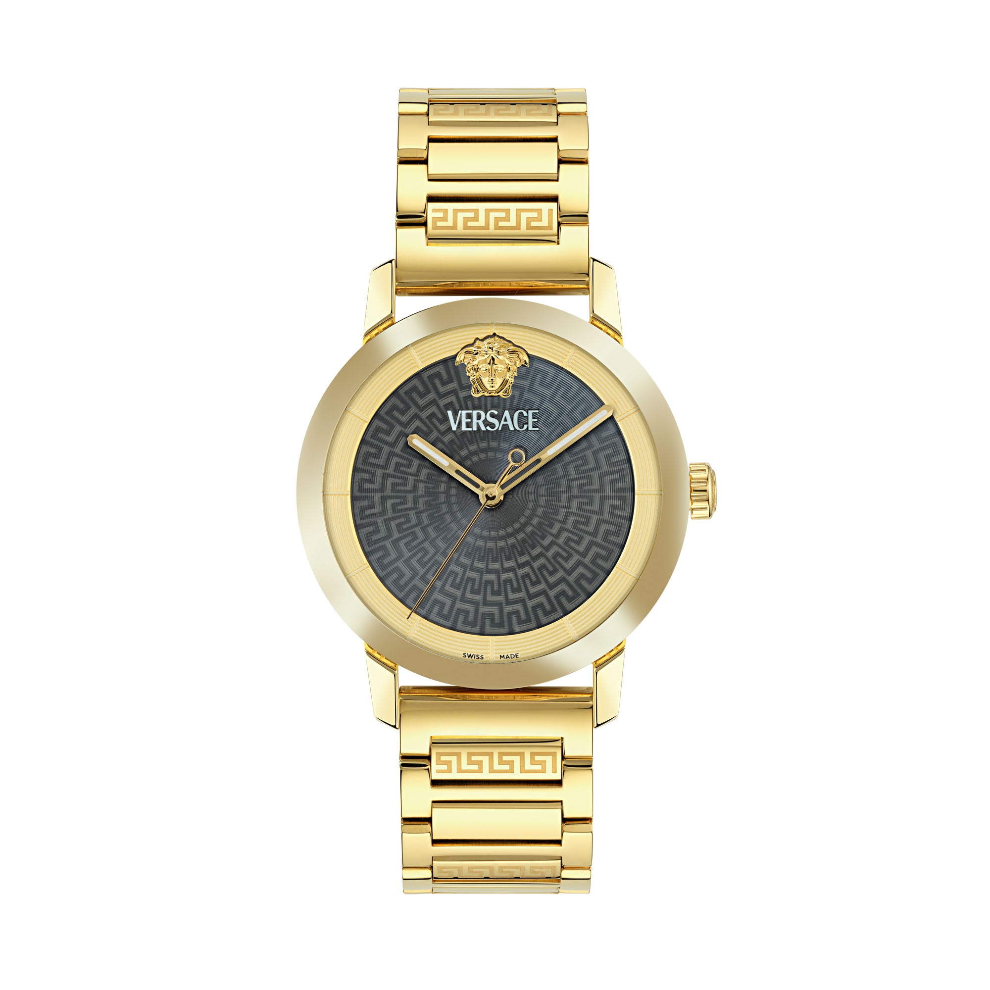 Versace V Helix Black Round Dial Quartz Analog Men Watch - VE9G00524 ...