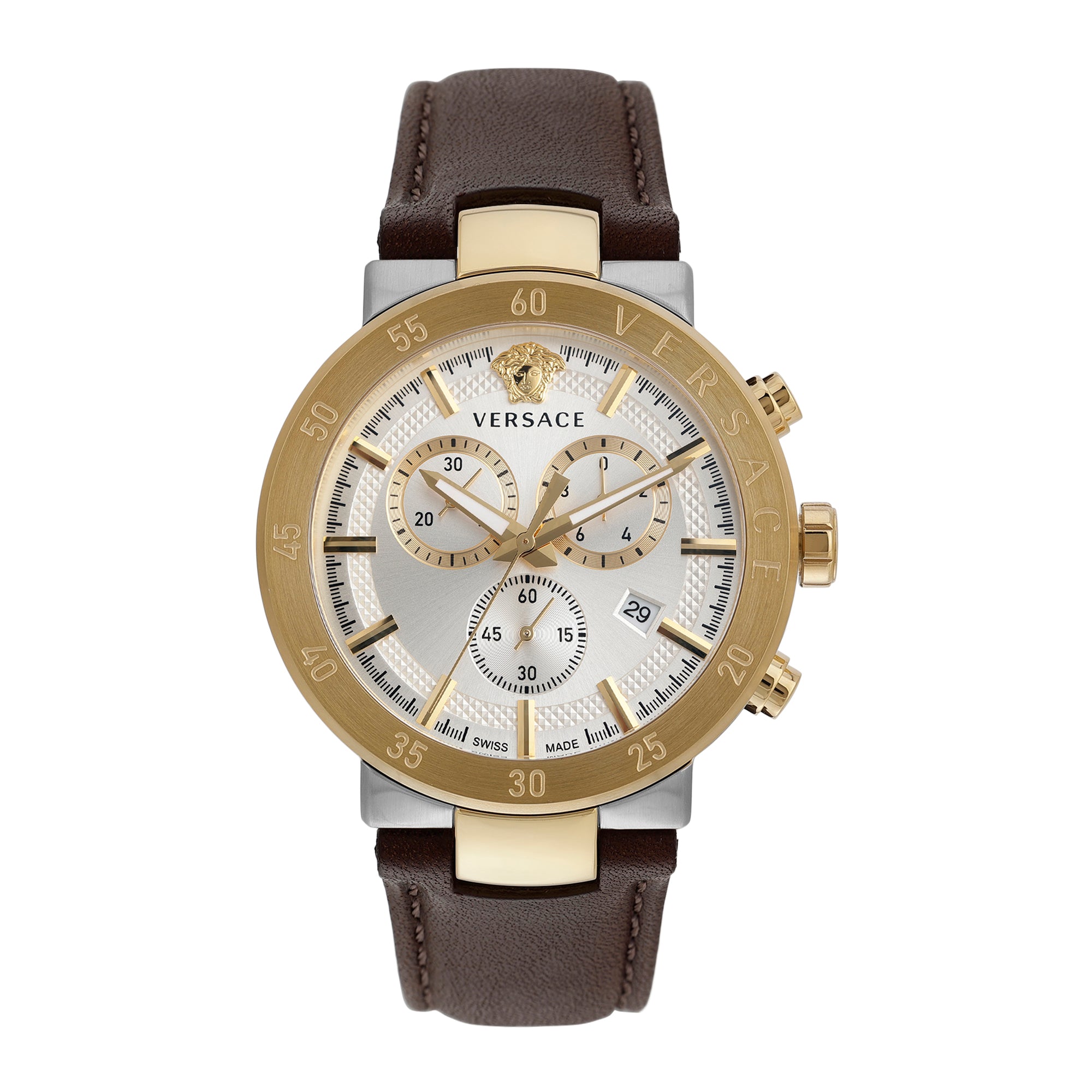 Versace White Round Dial Quartz Analog Men Watch - VEPY00220 - At JUST ...